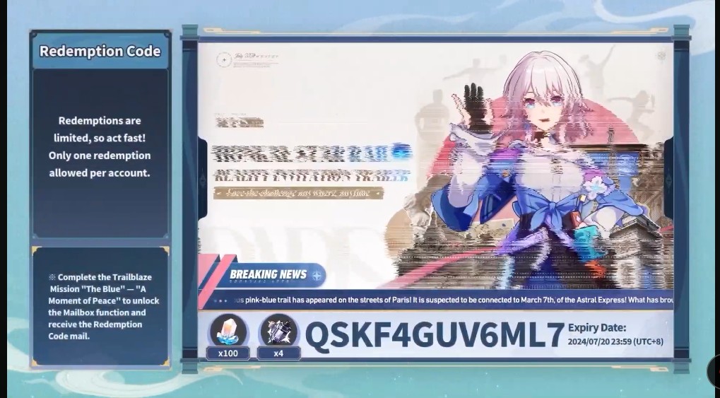 Version 2.4 Redeem code | HSR | LIVESTREAM Honkai: Star Rail | HoYoLAB