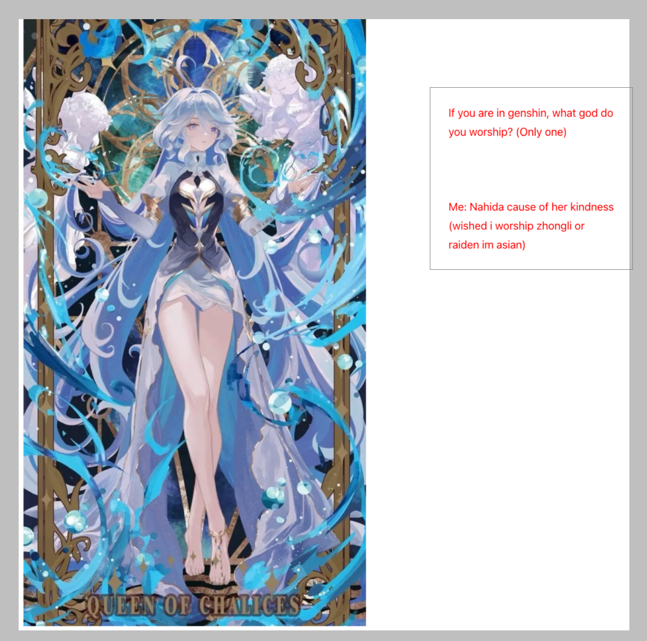 What god do you worship and why? Genshin Impact | HoYoLAB