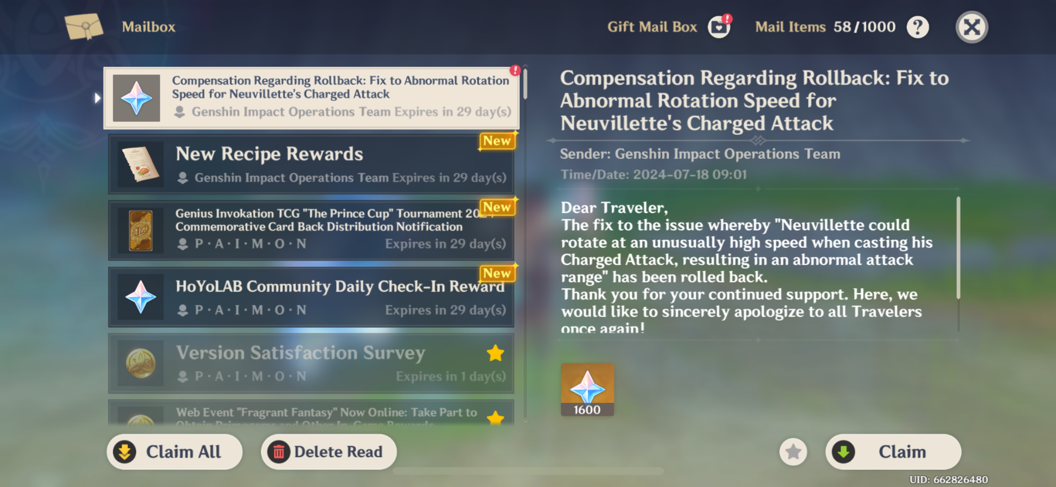 1600 primogems Genshin Impact | HoYoLAB