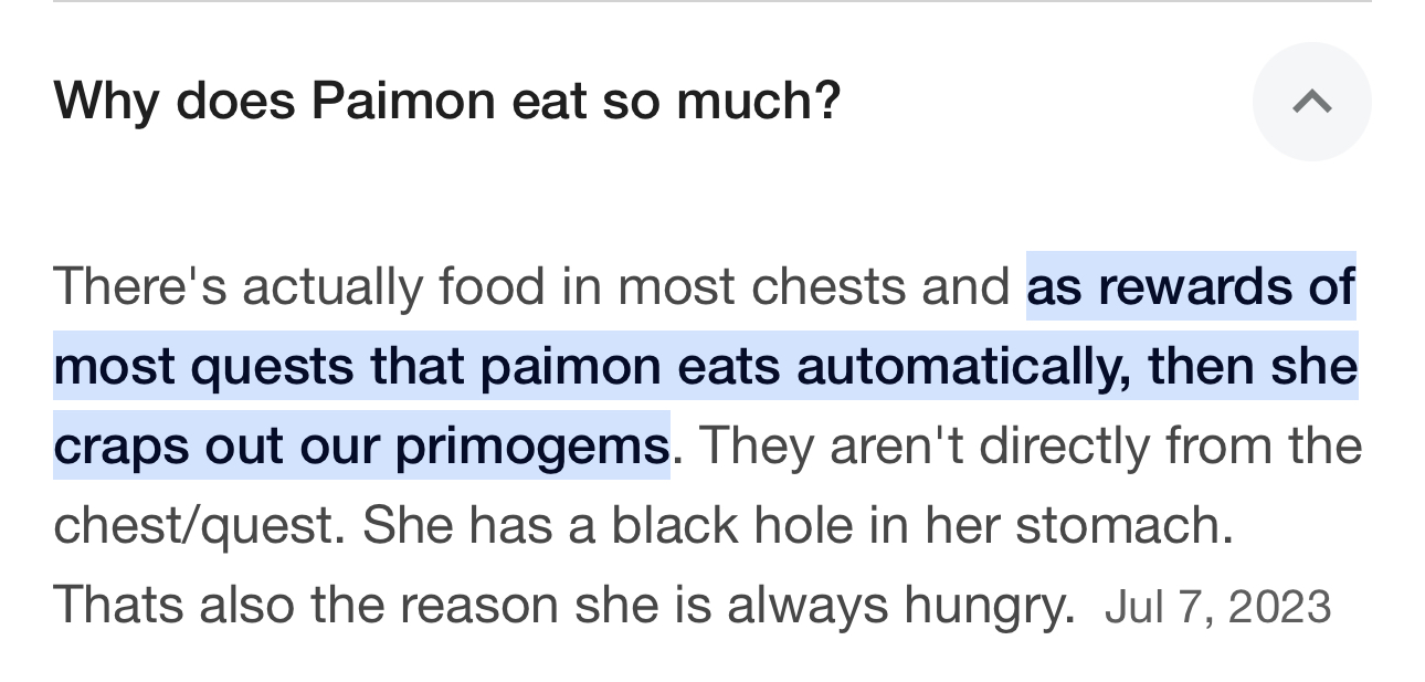 Paimon's true identity revealed 😱.... that's why we get less primos ...