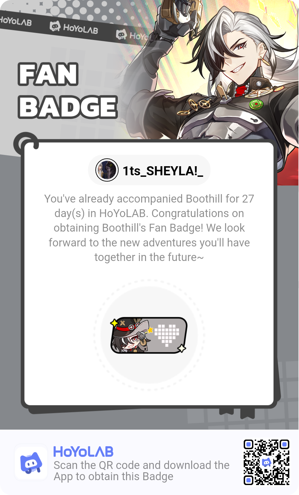 YOOO I GOT MY PERMANENT BADGE KSBDJSJ Honkai: Star Rail | HoYoLAB