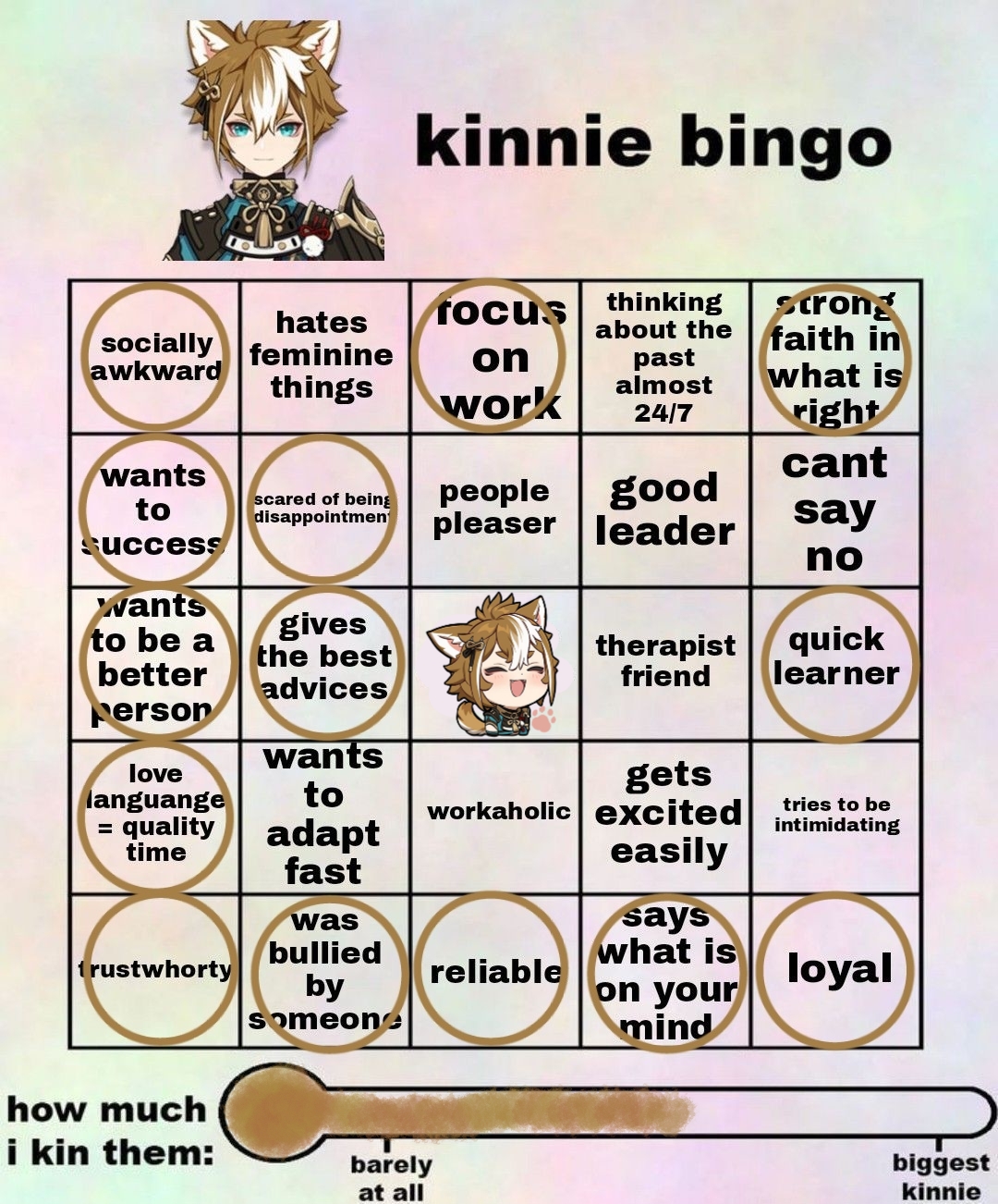 Kinnie Bingo: Gorou Genshin Impact | HoYoLAB