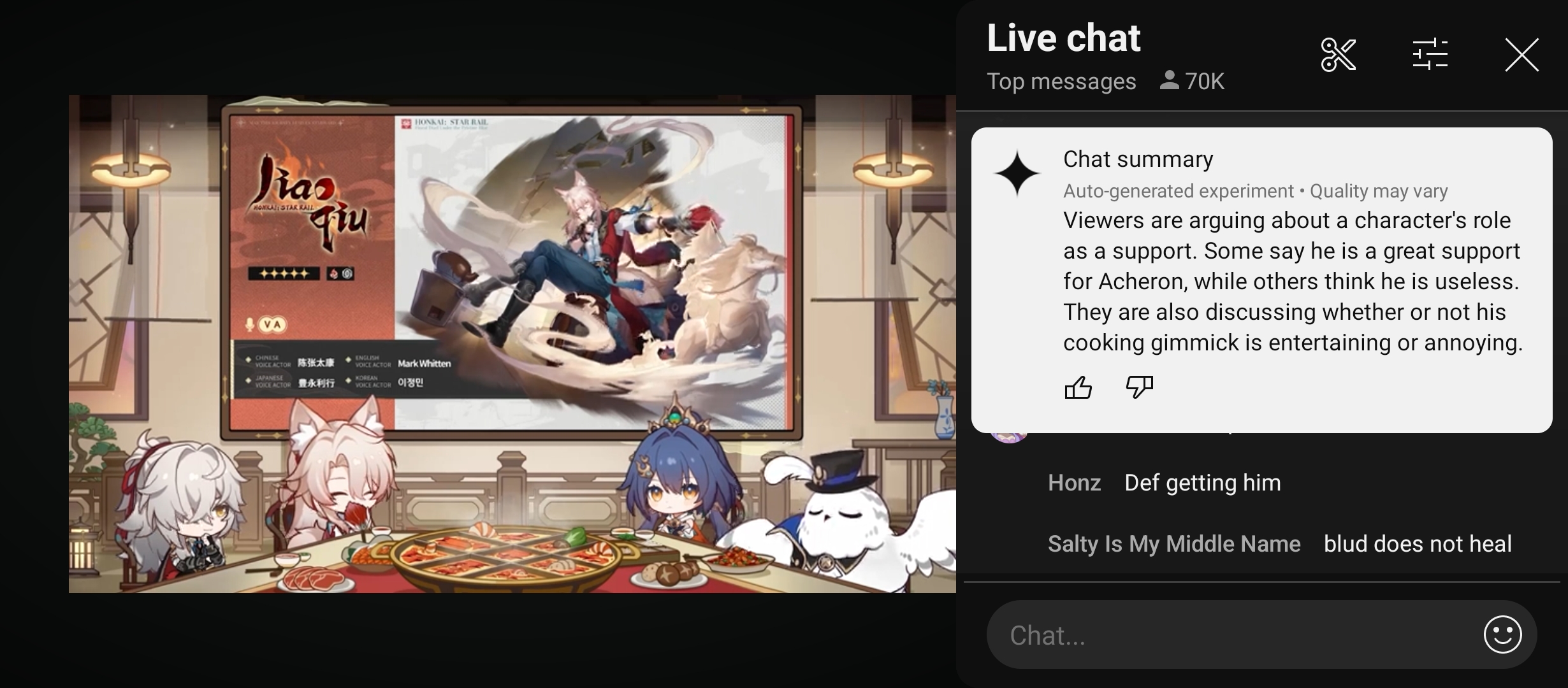 Live: Unhinged Chat Summary Honkai: Star Rail | HoYoLAB