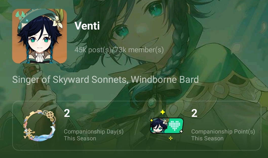 When will we get Venti's avatar frame? Genshin Impact | HoYoLAB