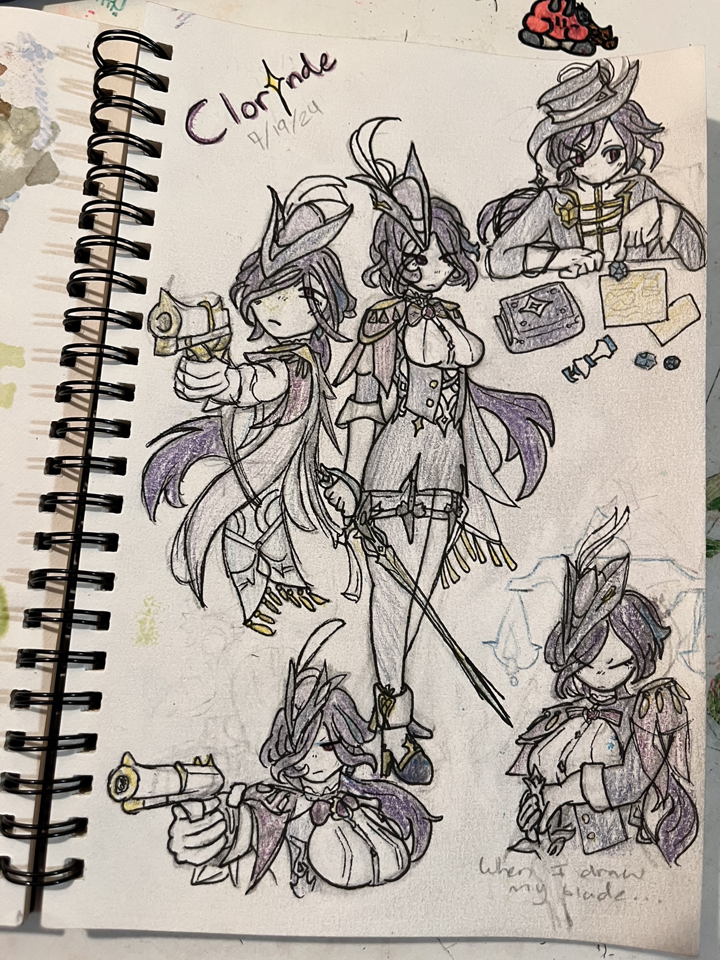 Clorinde Sketch Page Genshin Impact | HoYoLAB