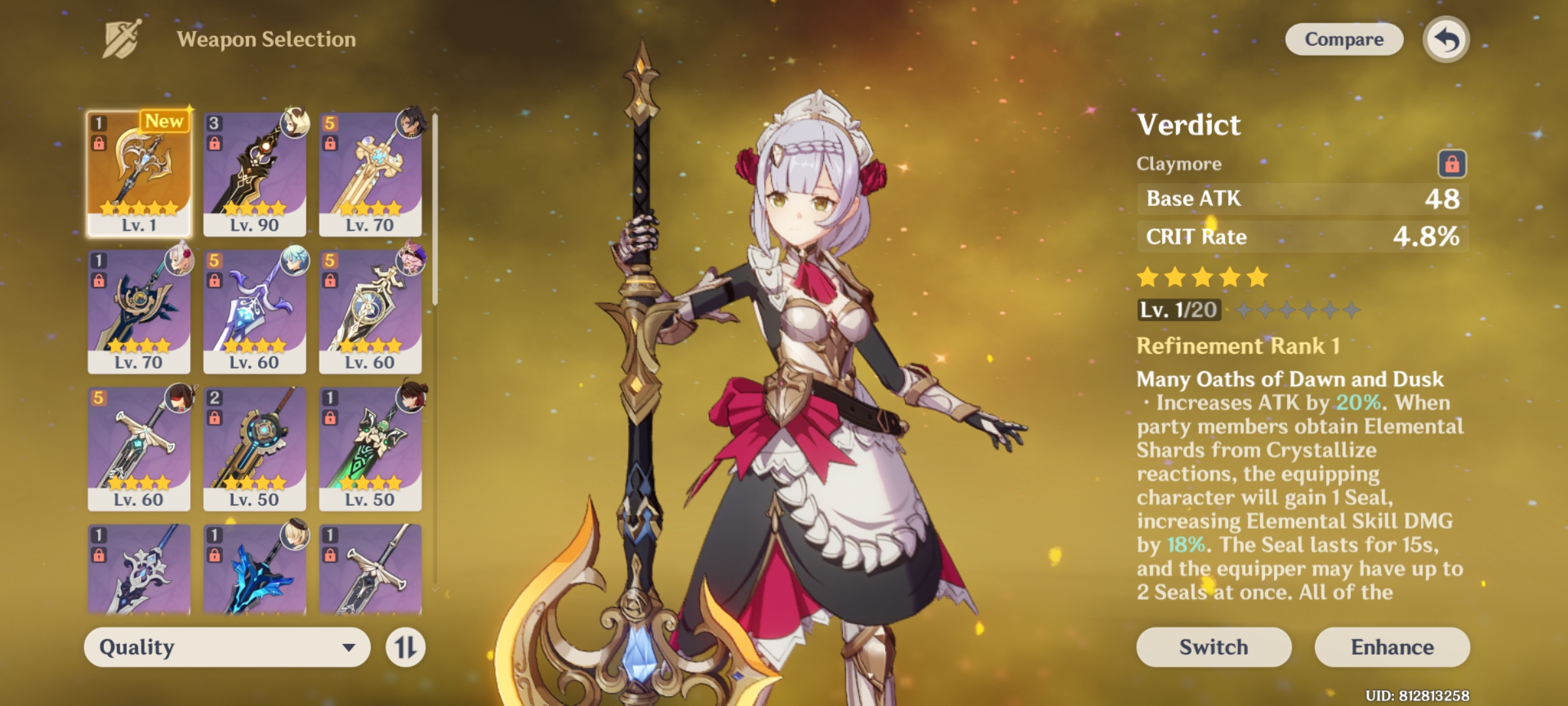 on my way to build Noelle Genshin Impact | HoYoLAB