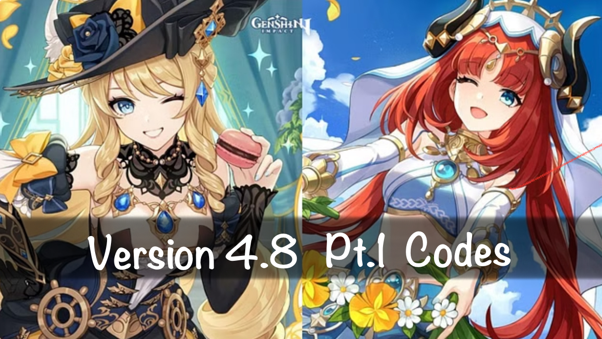 Version 4.8 Pt.1 Redeem Codes Genshin Impact | HoYoLAB