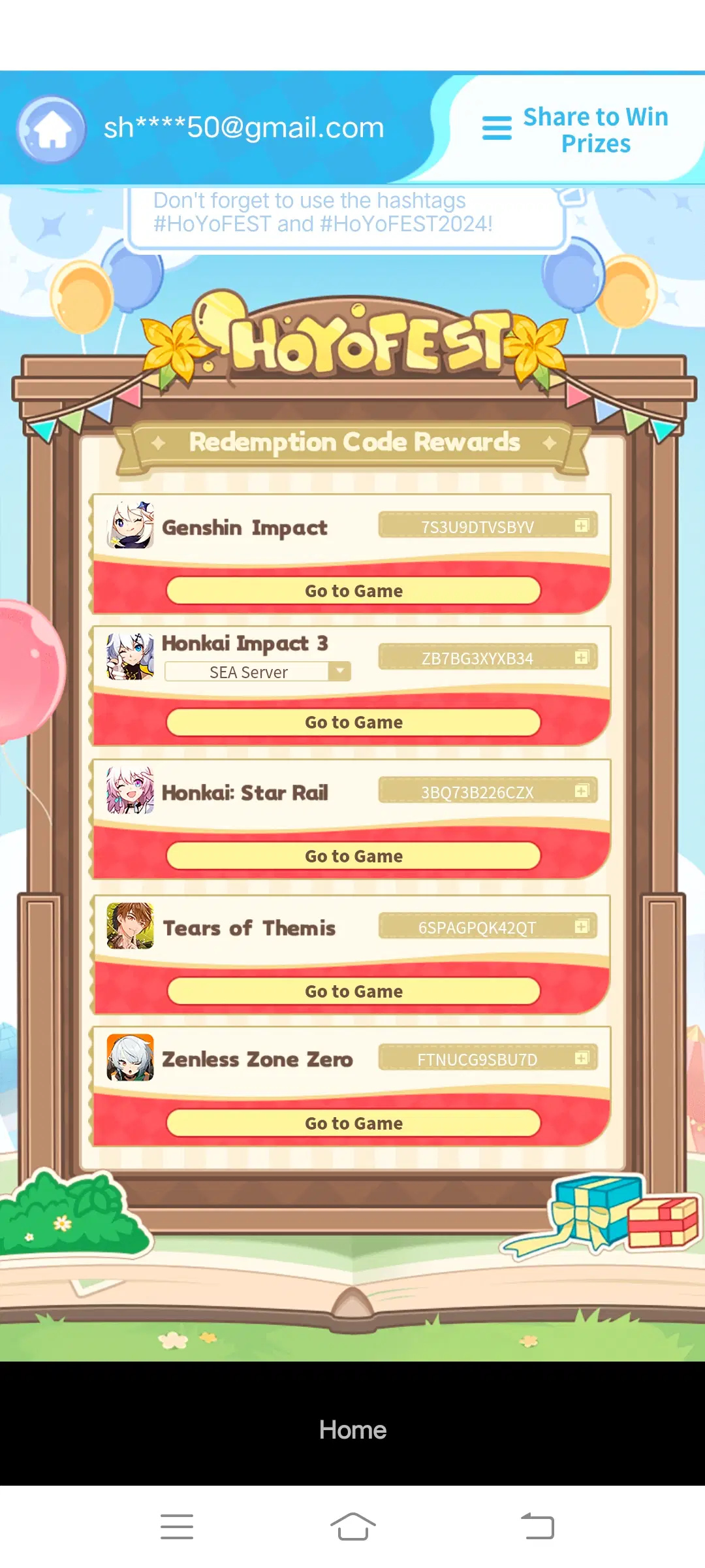 Here is redeem code from hoyofest for all hoyo games Genshin Impact ...