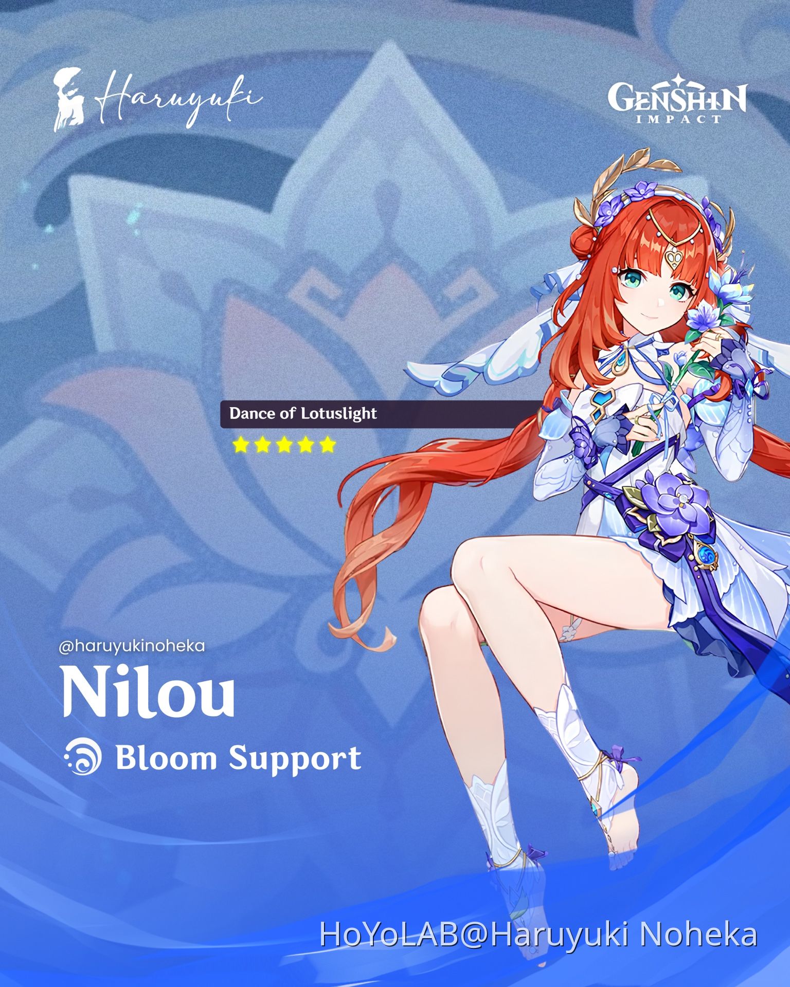 [Version 4.8] Nilou Build Bloom Support 🌊 Genshin Impact | HoYoLAB