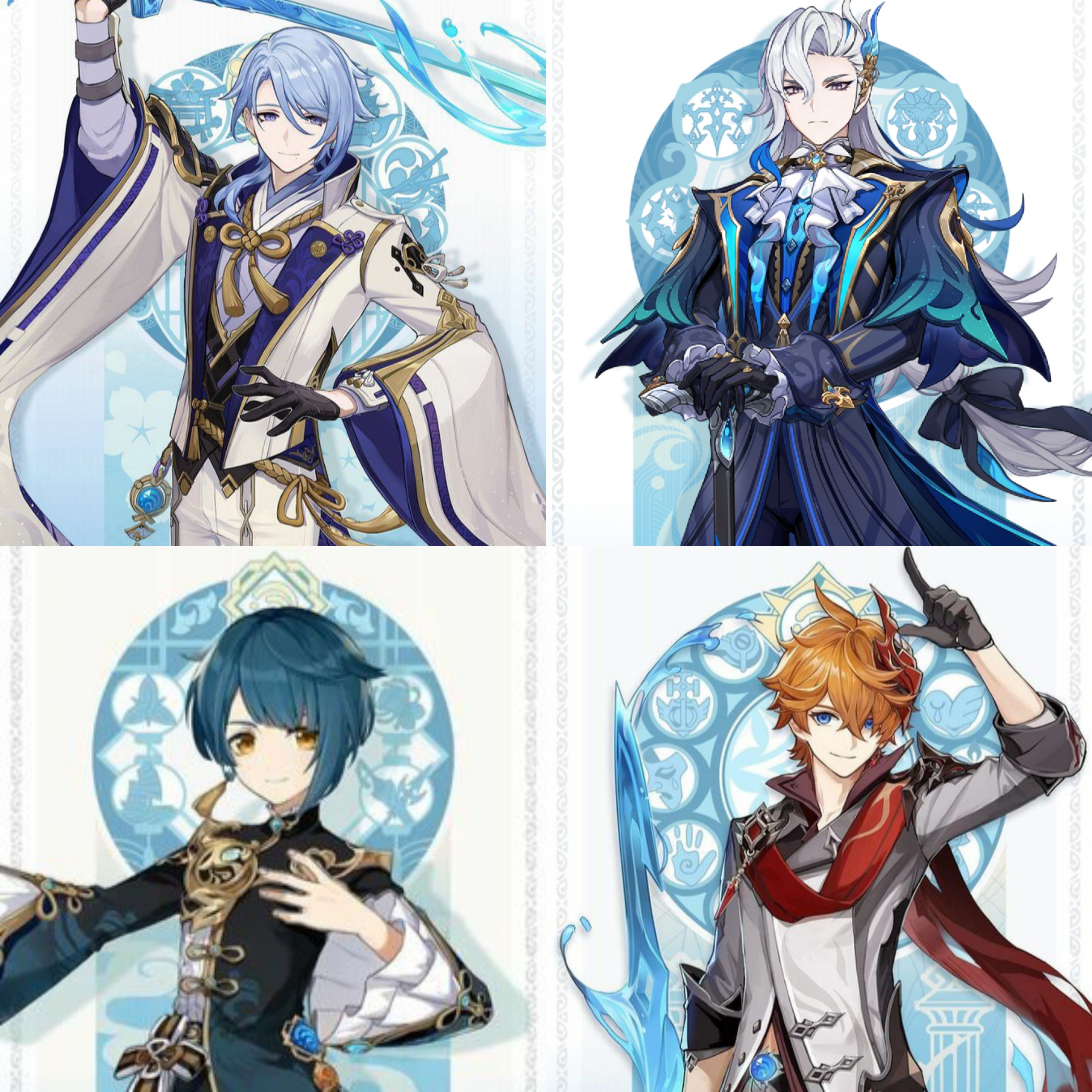 Hydro Characters: 4 Males and 9 Females - Who's your Favorite? Genshin ...