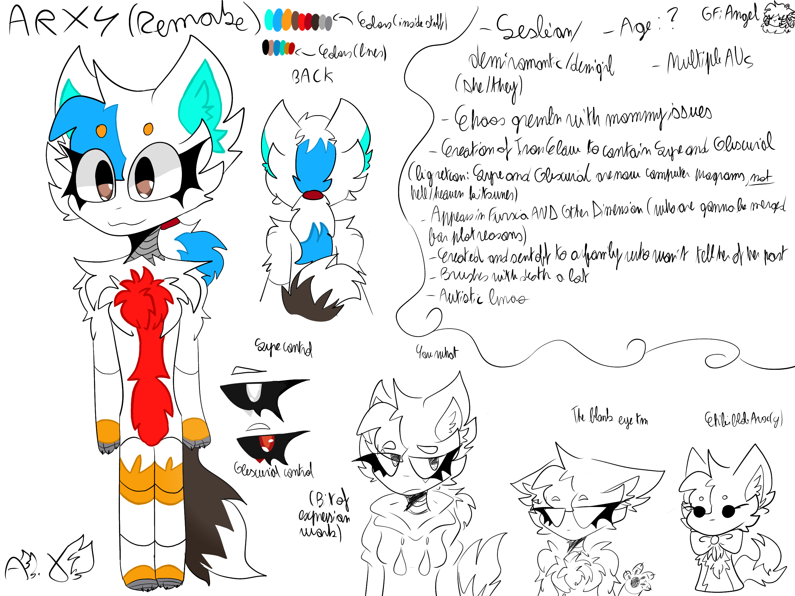 Arxy ref sheet (remake) | HoYoLAB