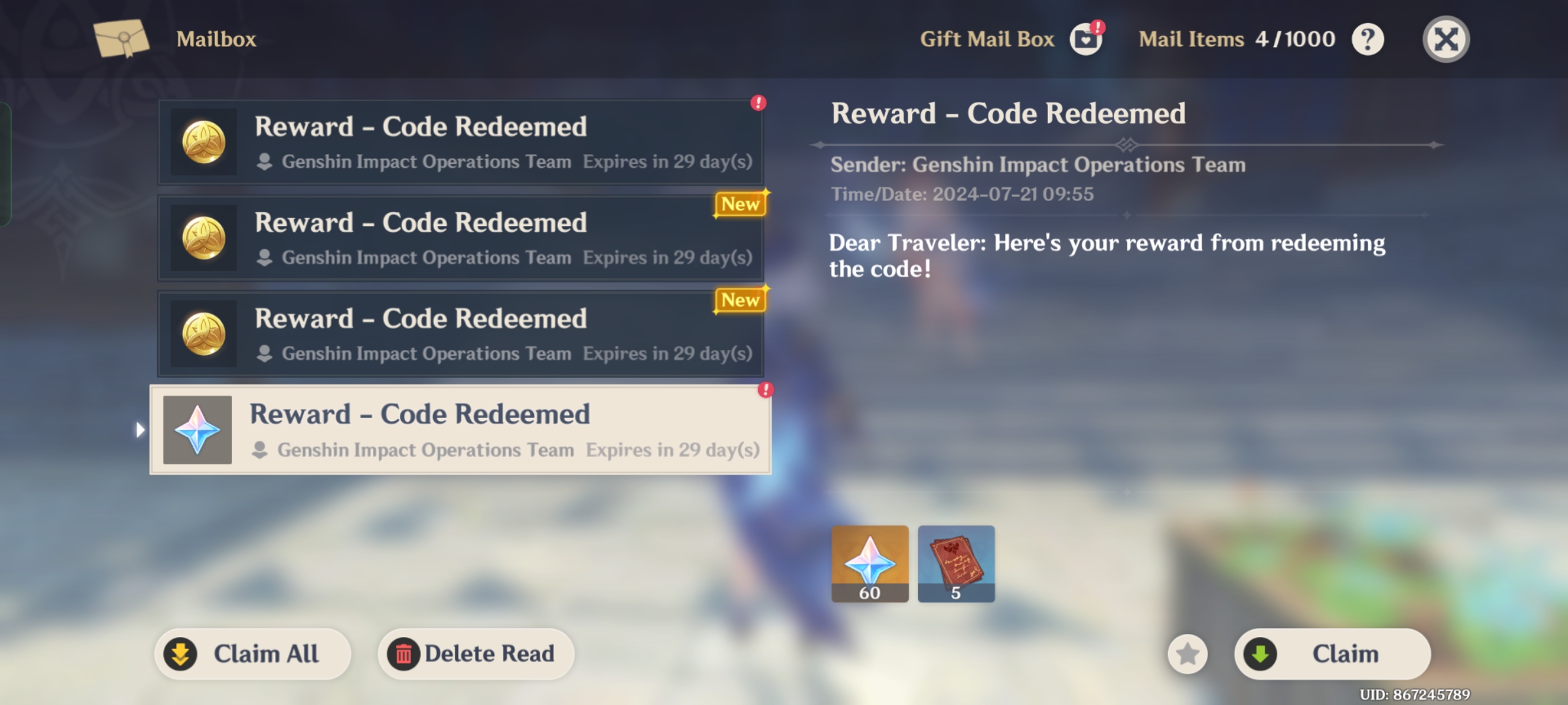 Free Primos Redeem Code Genshin Impact | HoYoLAB