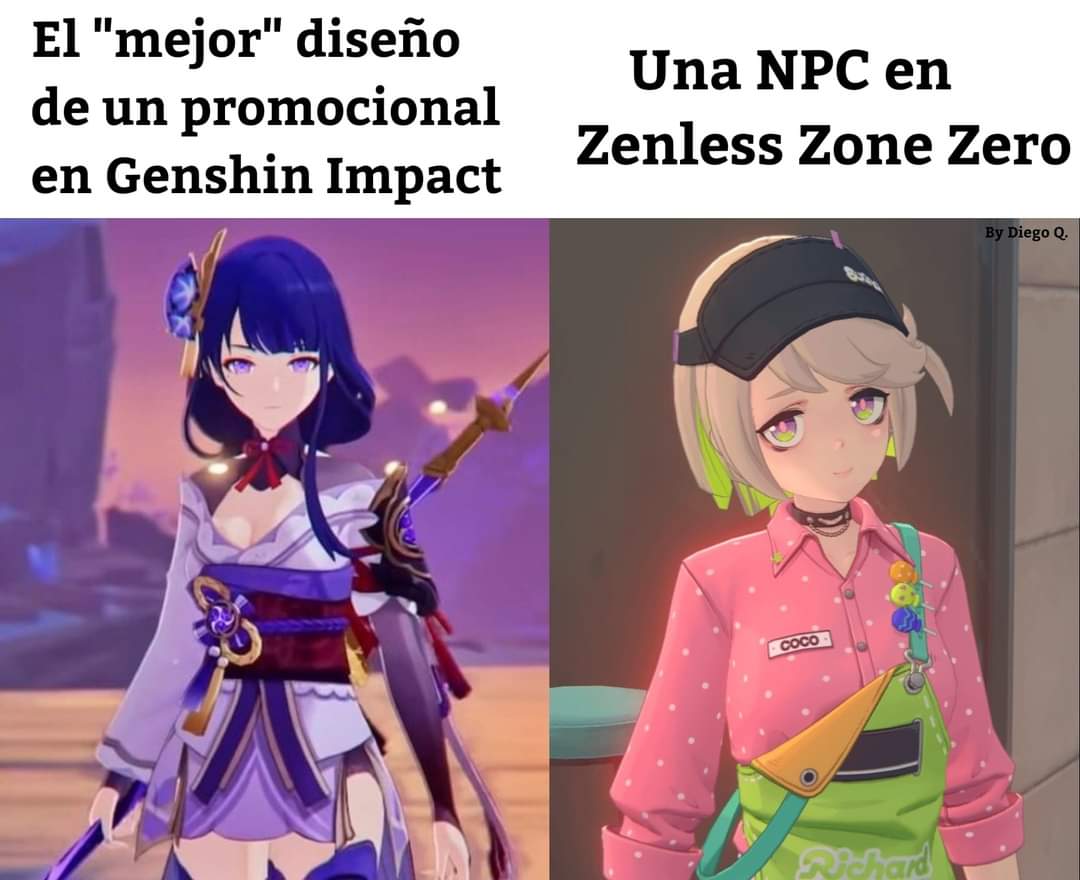 No voy a negarlo algunos de los diseños de los NPC de Zenless zone zero ...