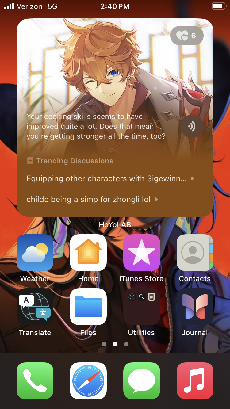 How long have you had your widgets? Genshin Impact | HoYoLAB