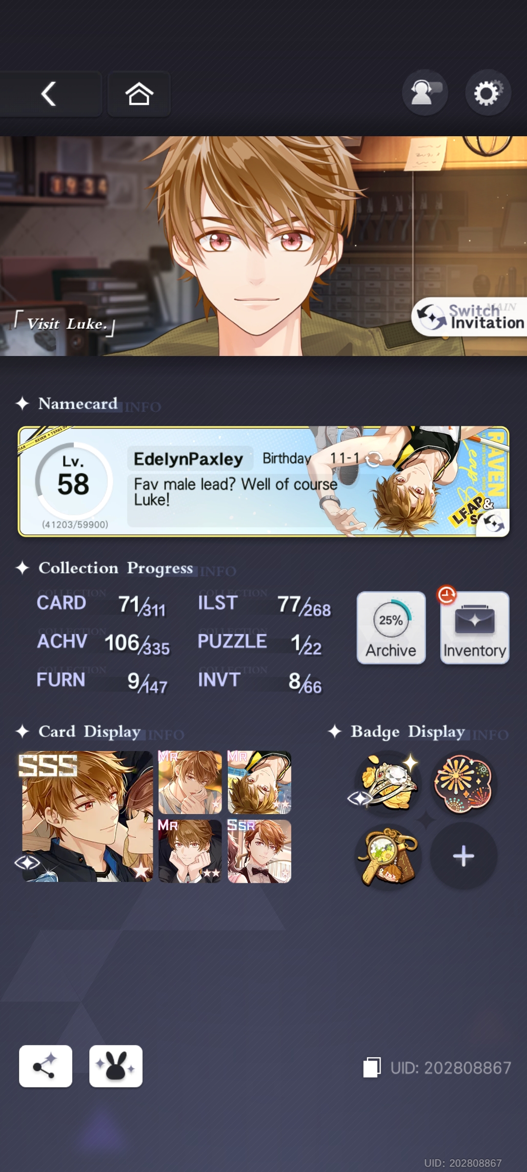 Before and After --> I got myself suddenly burst out laughing again after change my profile card ...