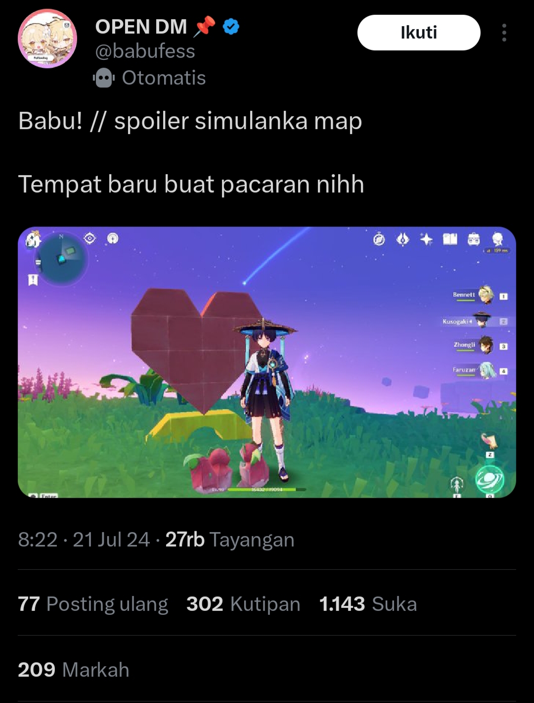 🗿🗿🗿 NASIB JOMBLO : LOVE-NYA RETAK Genshin Impact | HoYoLAB