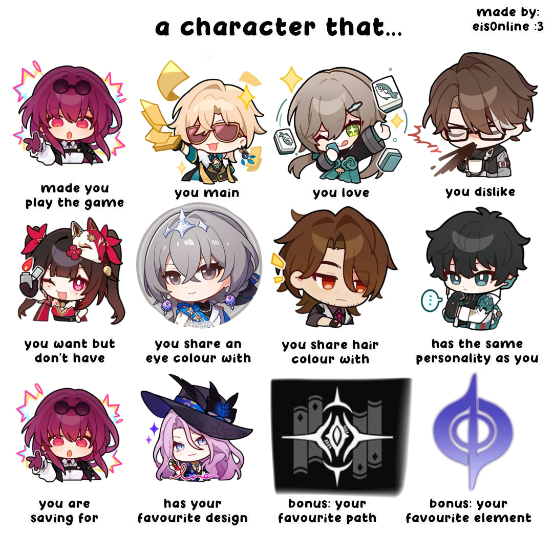 Where are my brown eyed characters?! Honkai: Star Rail | HoYoLAB