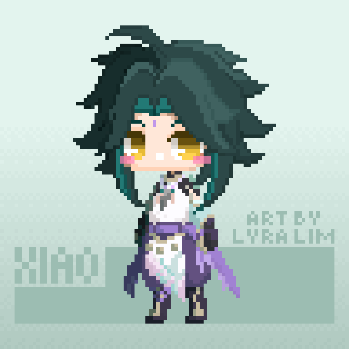 Xiao Pixel Art Genshin Impact | HoYoLAB