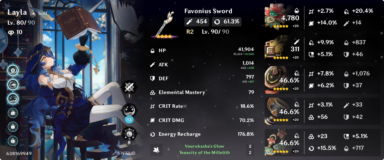 Layla Build Genshin Impact | HoYoLAB