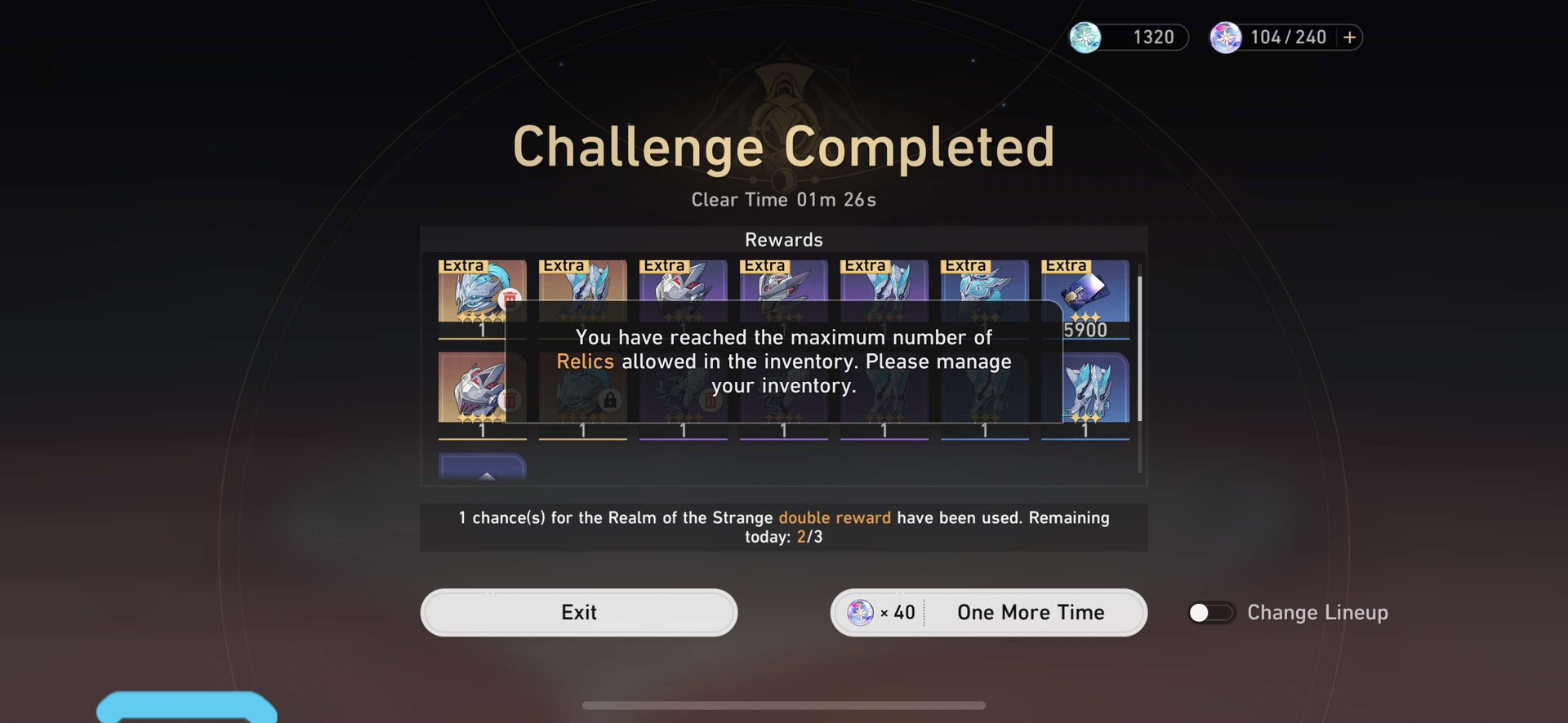 My inventory reach max relics 💀 Honkai: Star Rail | HoYoLAB