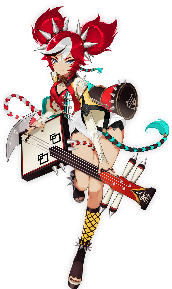 Xinyan with Hakos Baelz colors Genshin Impact | HoYoLAB