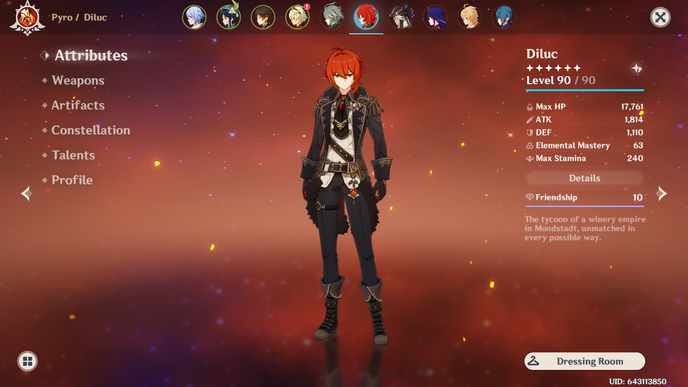 Guess my Diluc got kind of buff xD Genshin Impact | HoYoLAB