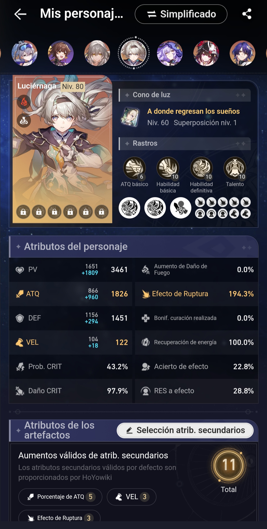 Mejorando a Hotaru, Día 1 Honkai: Star Rail | HoYoLAB