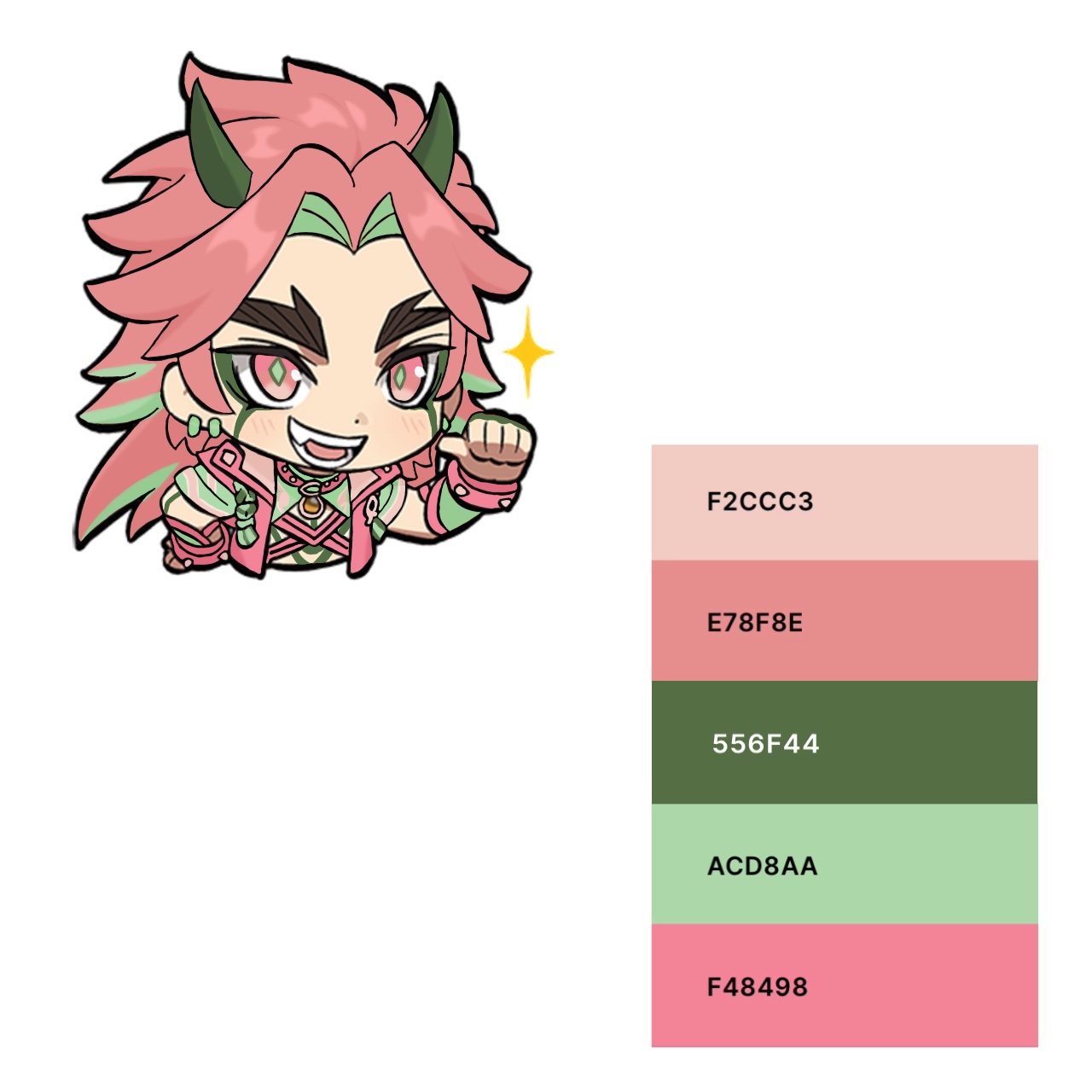 Itto with a random colour palette!! Genshin Impact | HoYoLAB