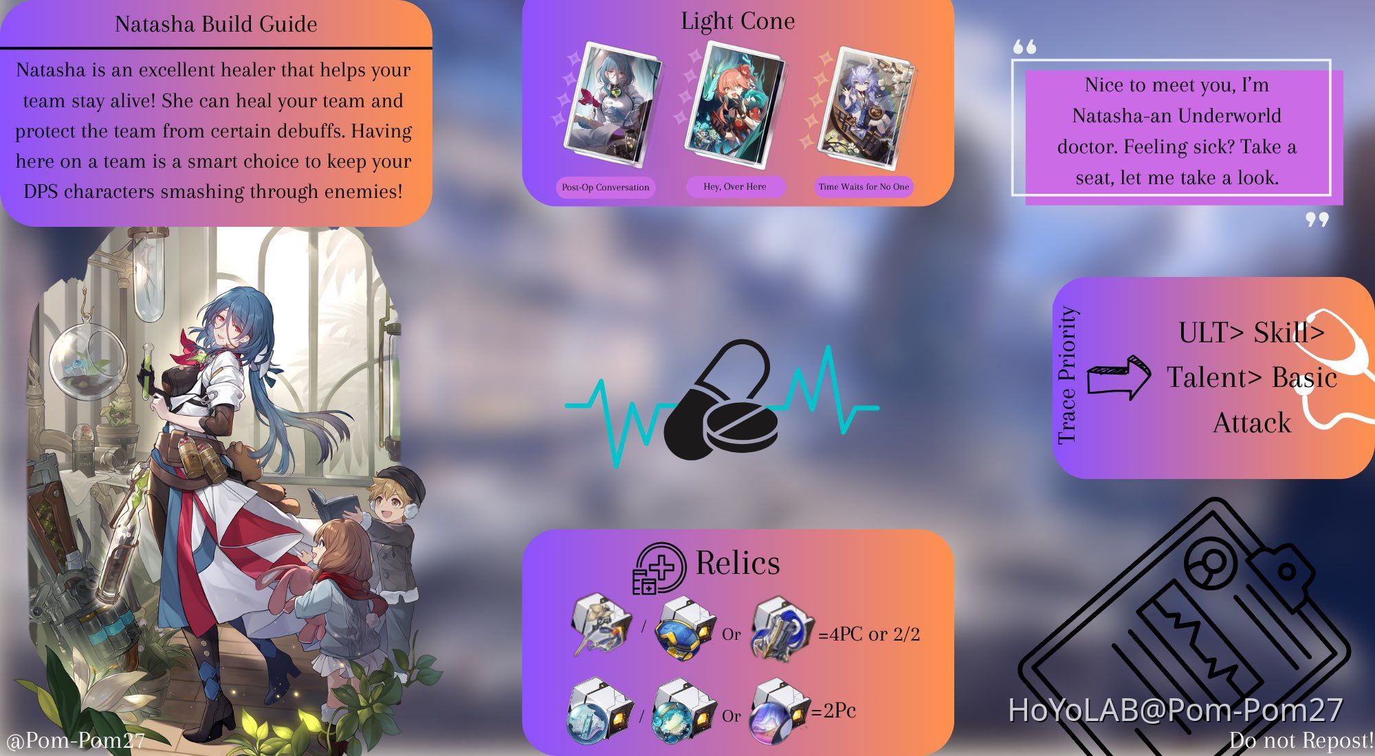 [V2.5] Character Build Guide~Natasha 💫 Honkai: Star Rail | HoYoLAB