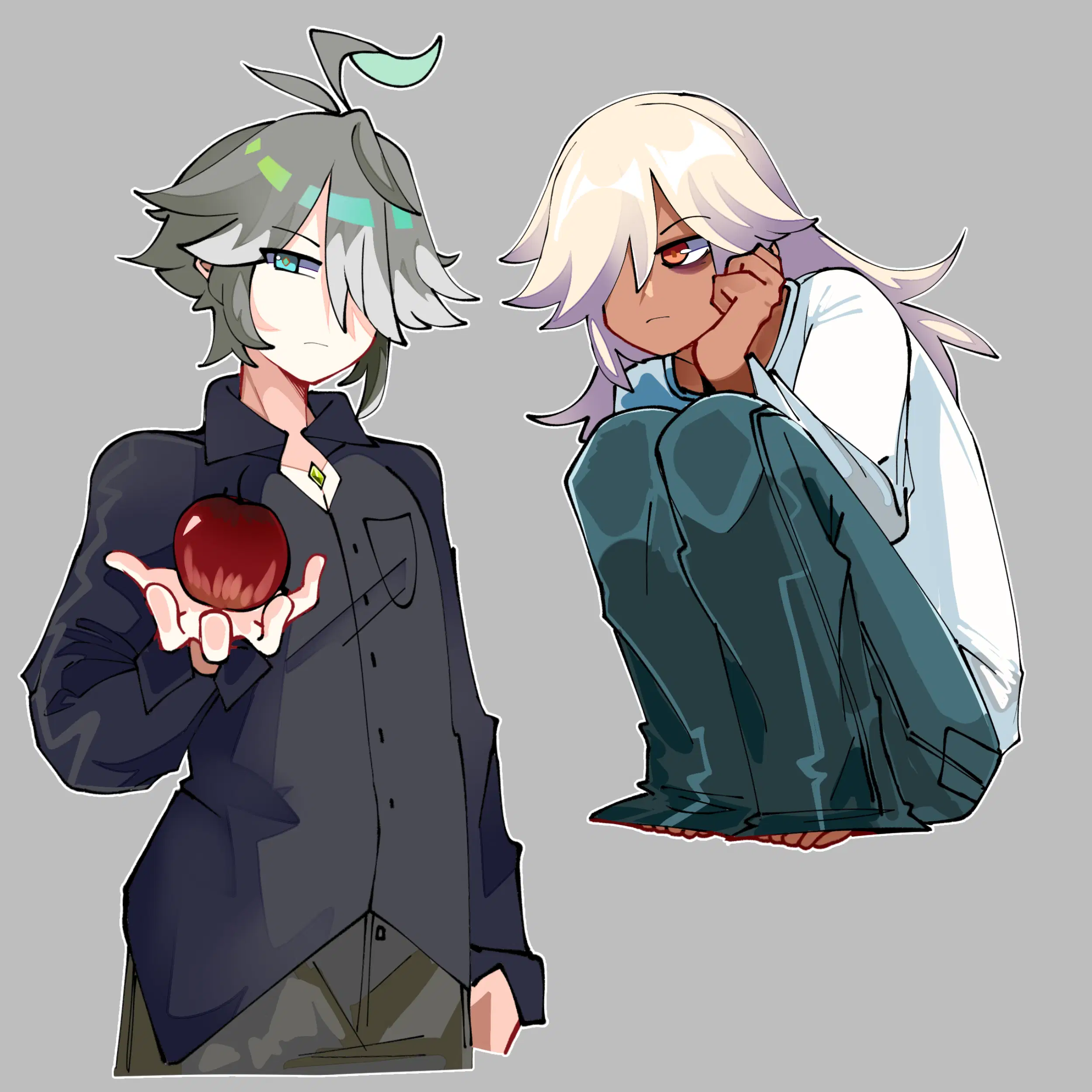 doodle cyhaino but they are L and Kira Genshin Impact | HoYoLAB