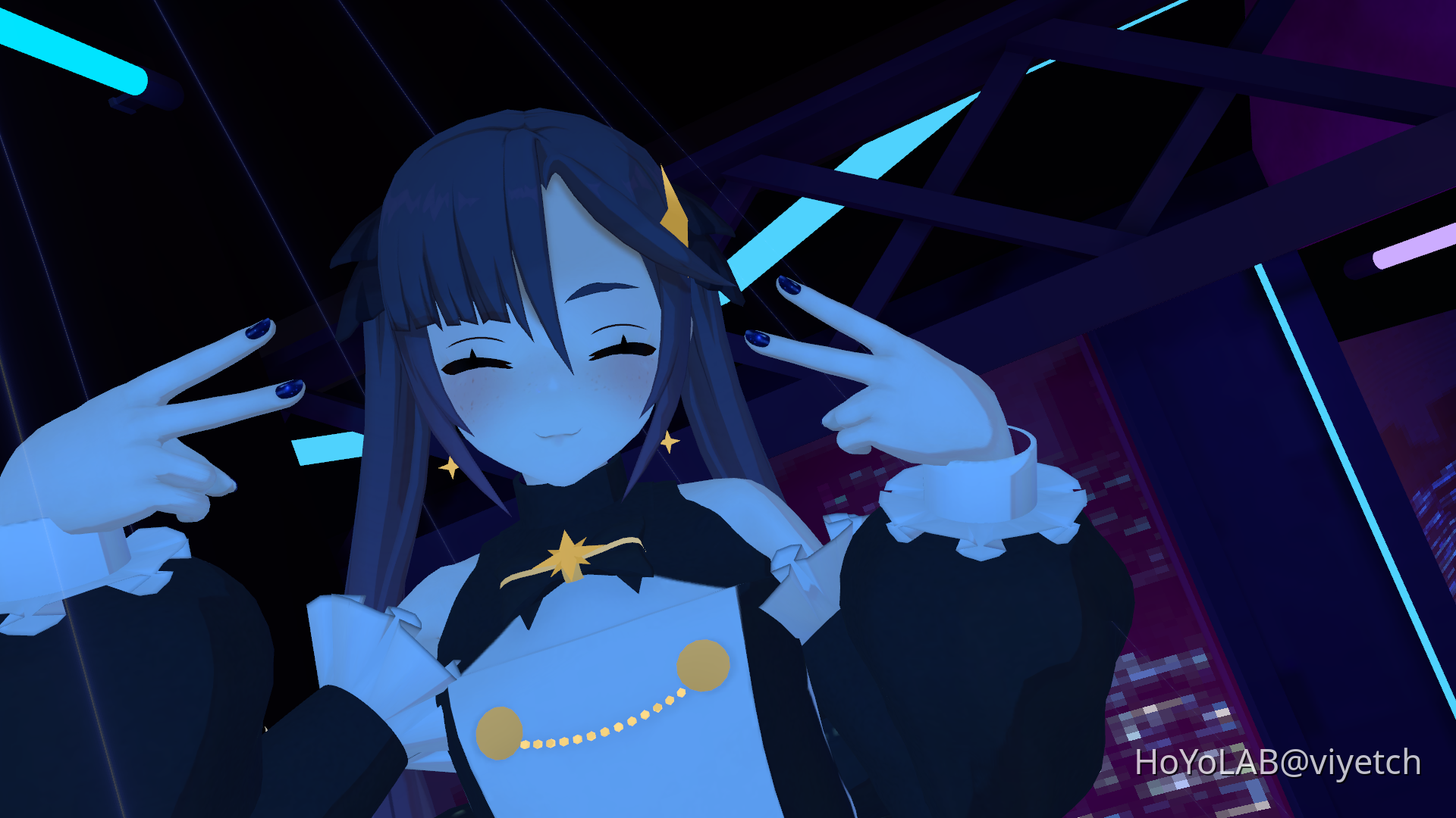 mona goes to VA-11 Hall-A themed bar in vrchat Genshin Impact | HoYoLAB