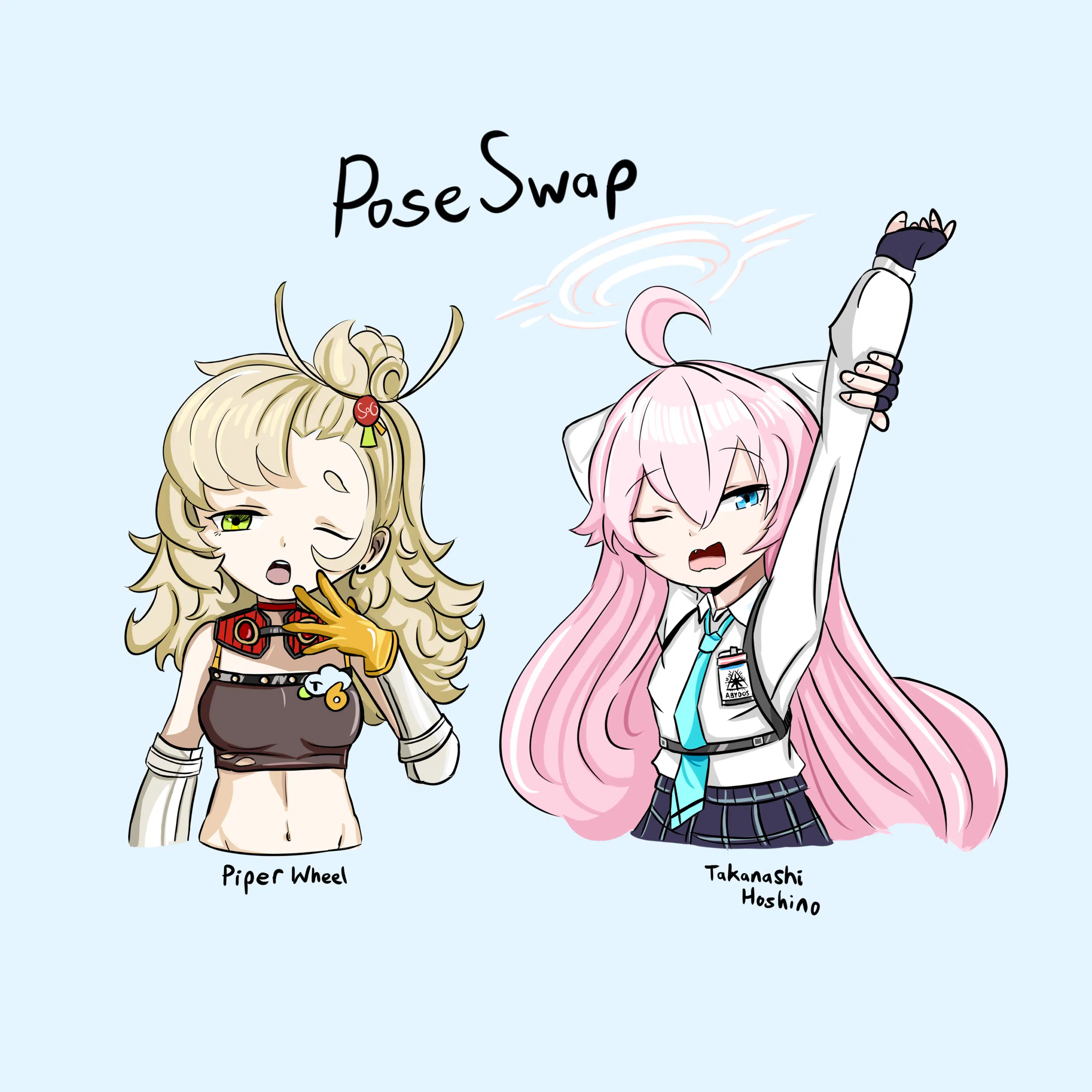 ZZZ x Blue Archive (Pose Swap) Zenless Zone Zero | HoYoLAB