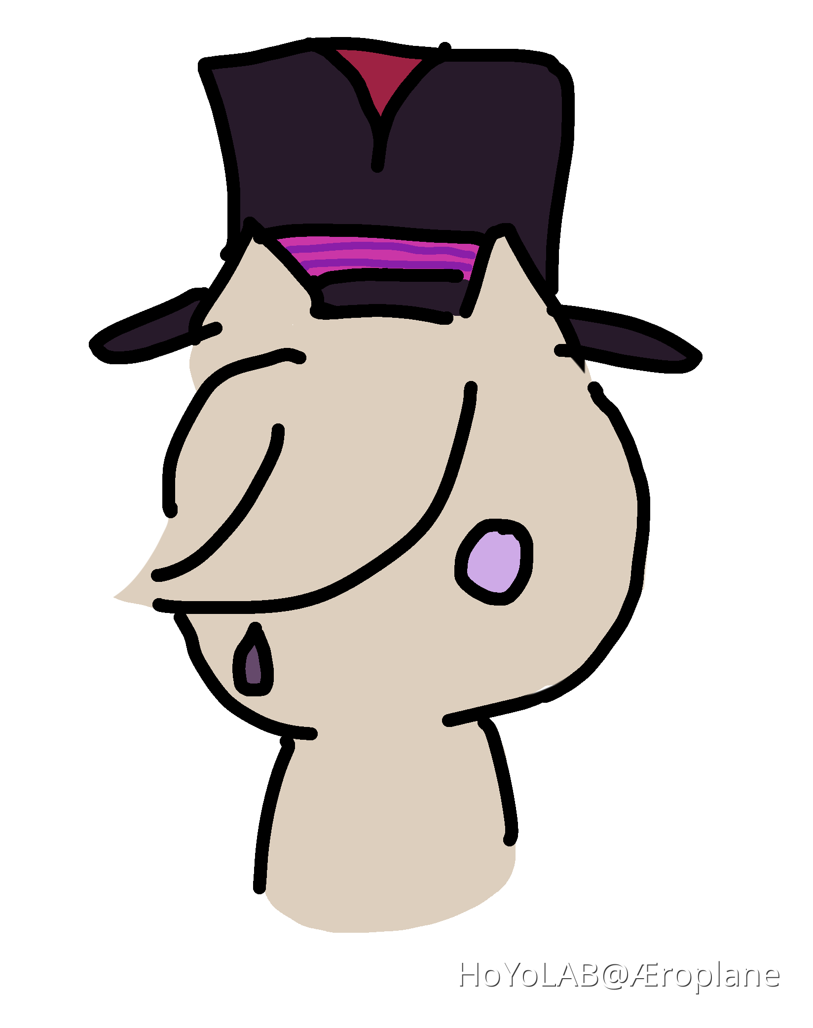 20 second lyney as a cat I drew on my phone Genshin Impact | HoYoLAB