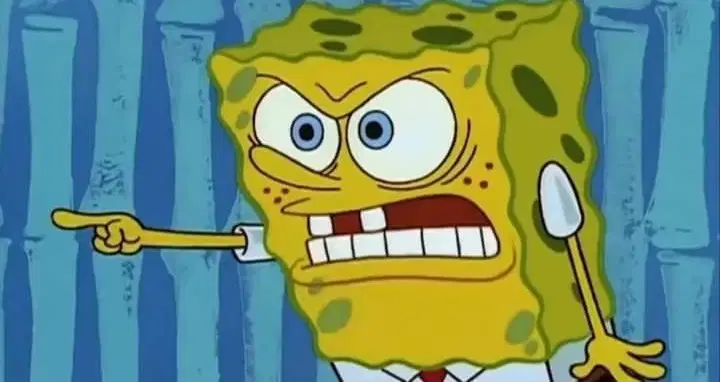 mad spongebob