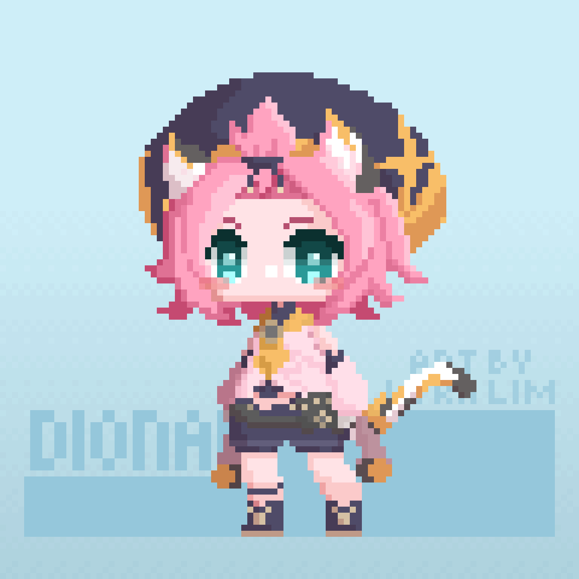Diona Pixel Art Genshin Impact | HoYoLAB