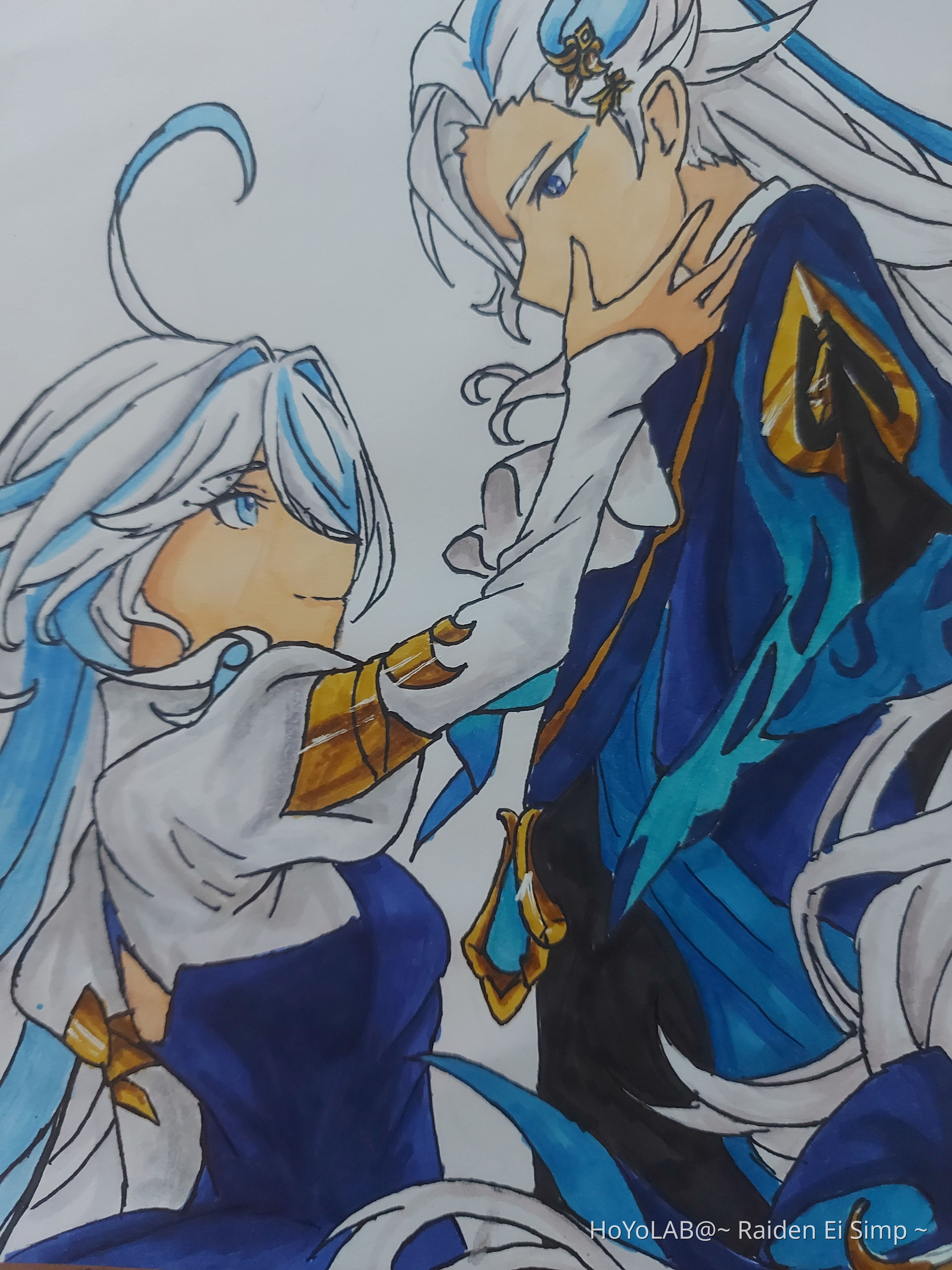 Focalors and Neuvillette fanart Genshin Impact | HoYoLAB