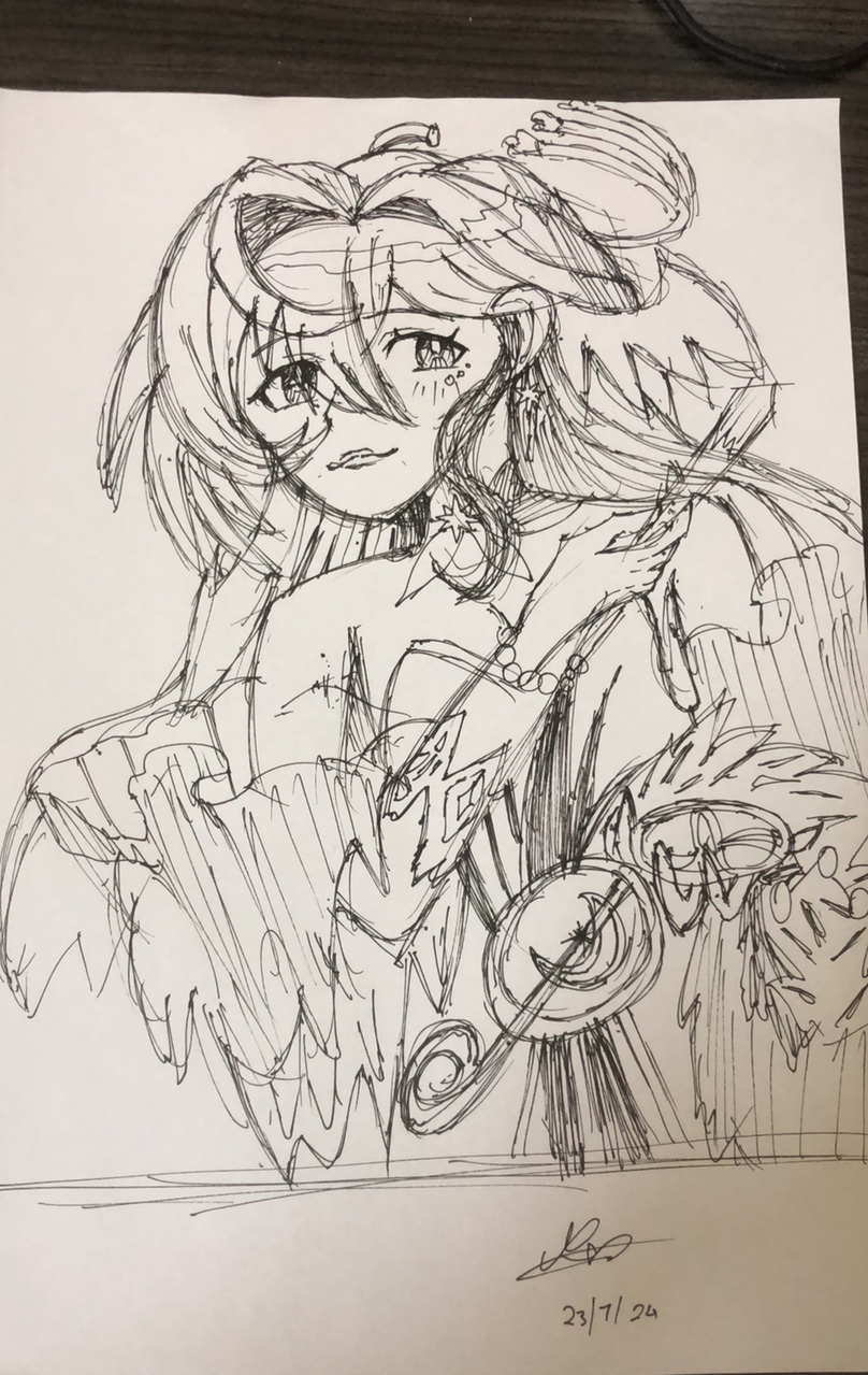 Tried to draw with pen Honkai: Star Rail | HoYoLAB