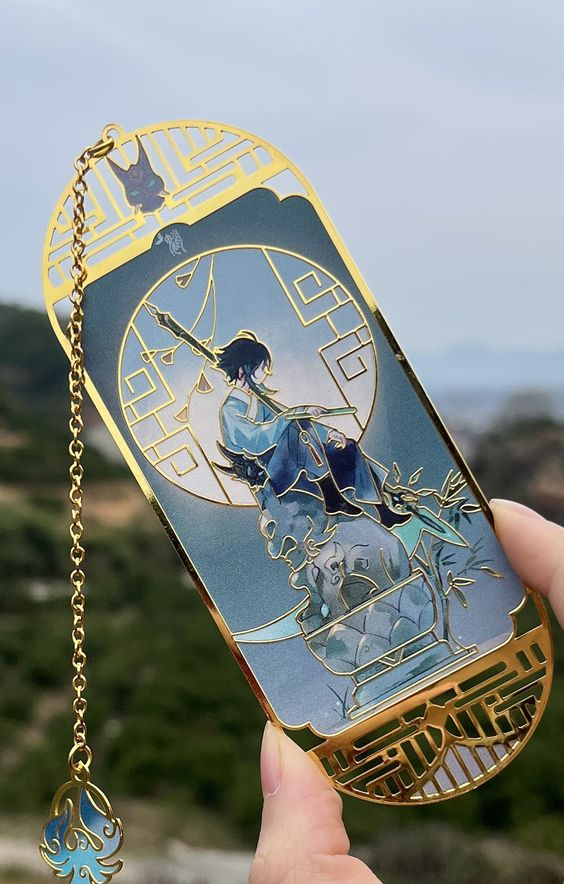 OMG ! This bookmark is so beautiful! Rụng tim với Xiao lun Genshin ...