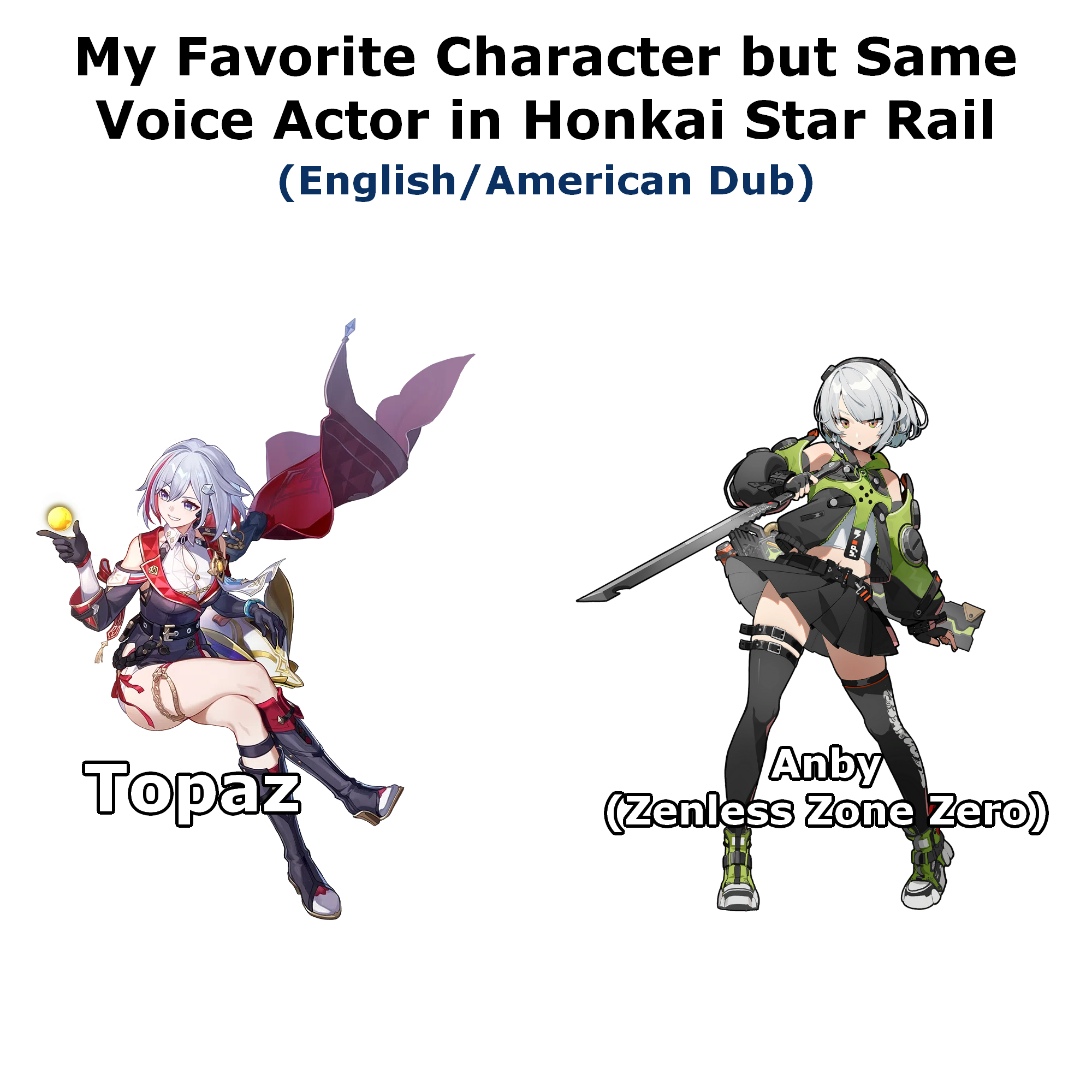 My Favorite Character but Same Voice Actor in Honkai: Star Rail Part 1 ...