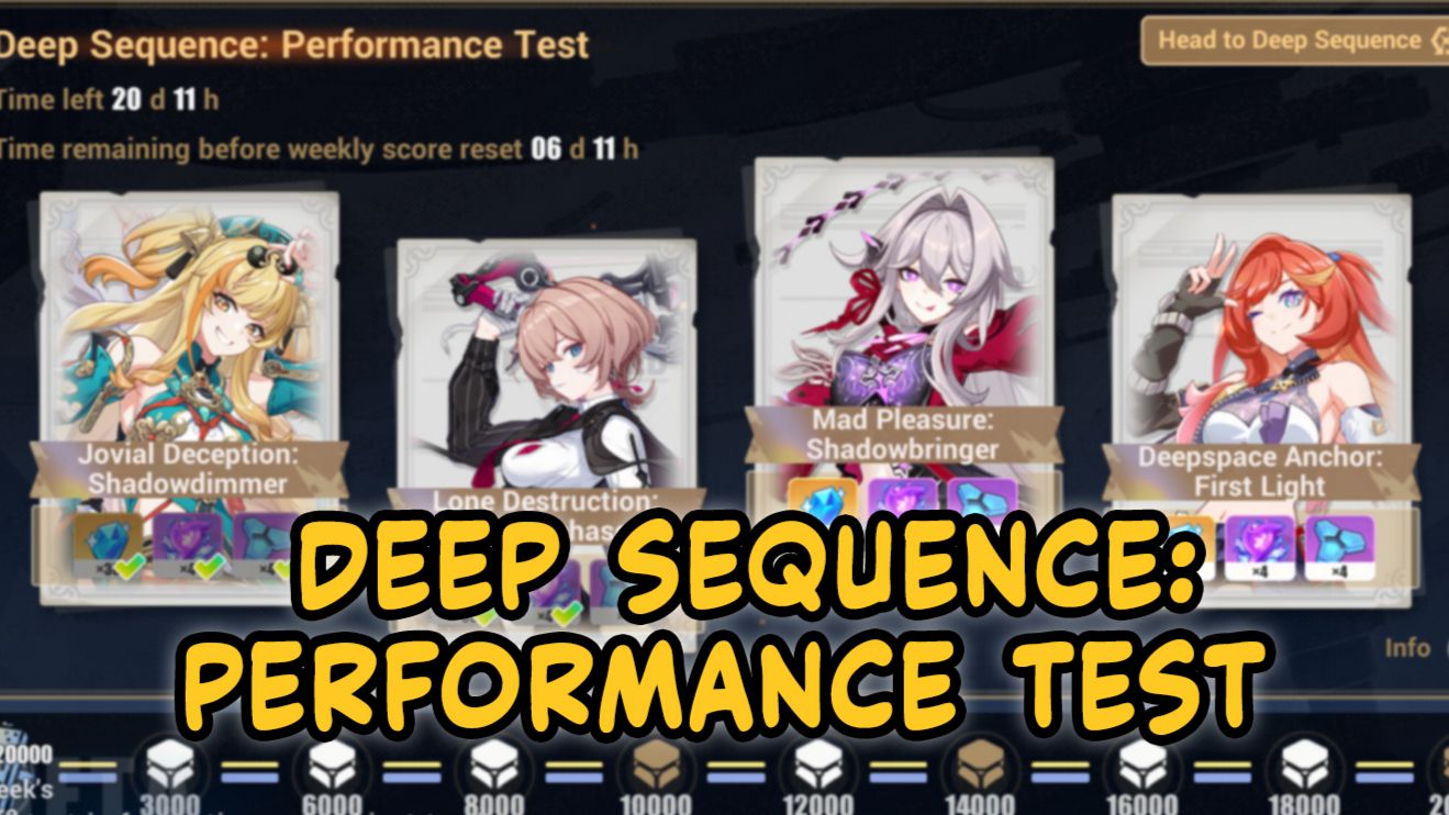 [Honkai Impact 3] Deep Sequence: Performance Test Event Guide (Beta v7 ...
