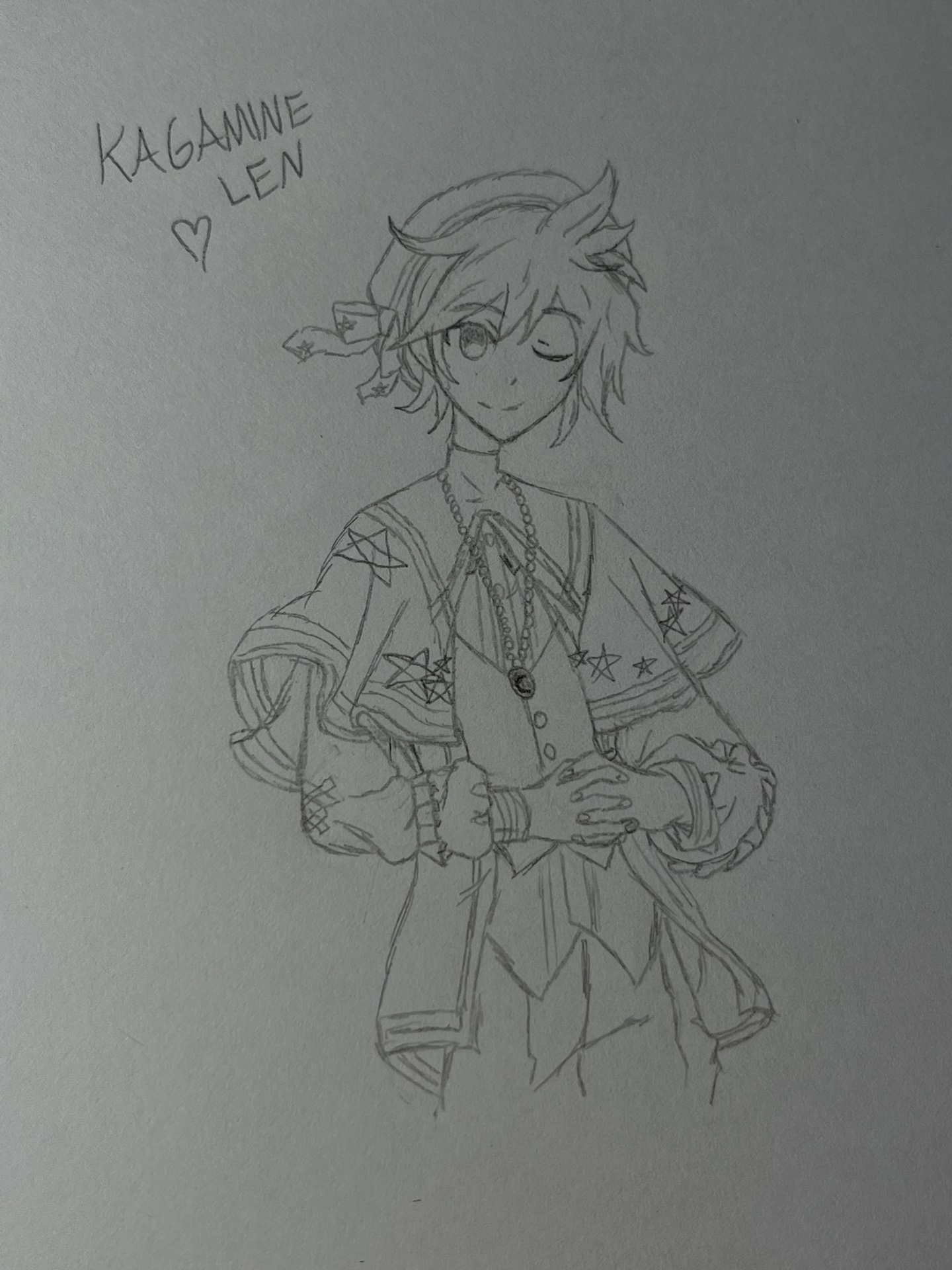 Kagamine len drawing! | HoYoLAB