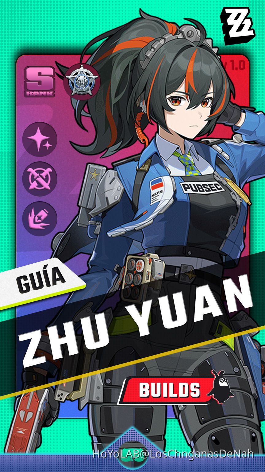 #Guías de agentes# ZHU YUAN [v1.0] | Mejores builds, técnicas ...