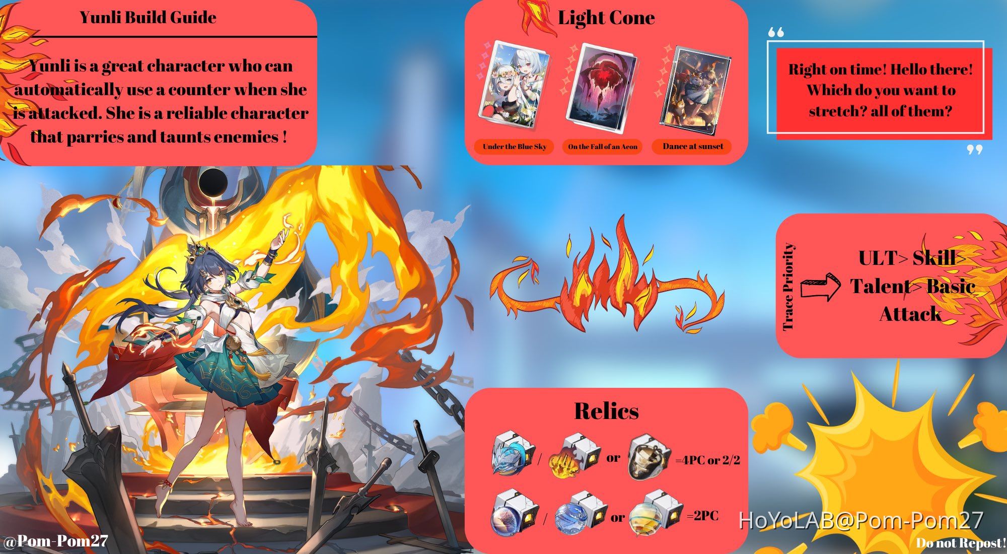[V2.5] Character Build Guide~Yunli Honkai: Star Rail | HoYoLAB