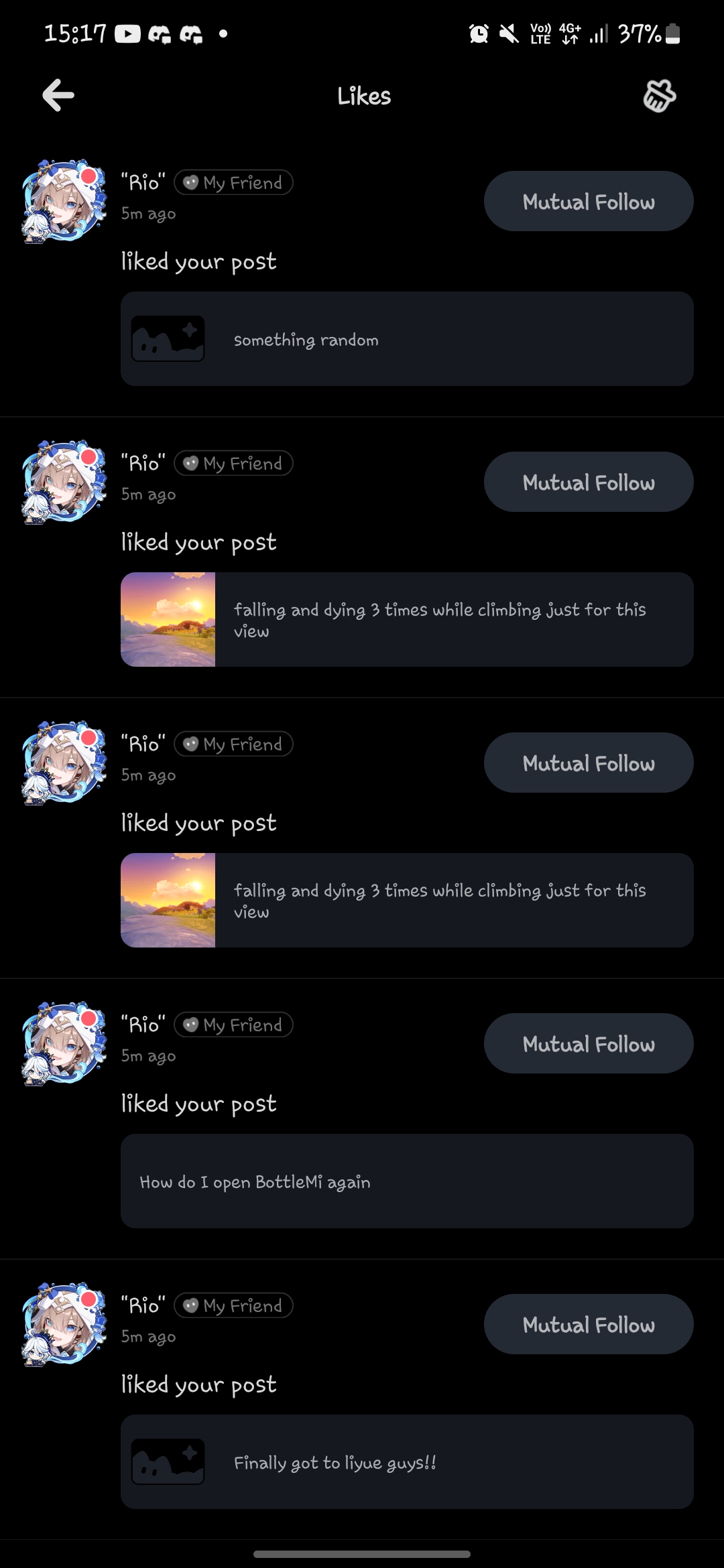 THANKS RIO BUT PLEASE CHILL ‼️🙏🙏 | HoYoLAB