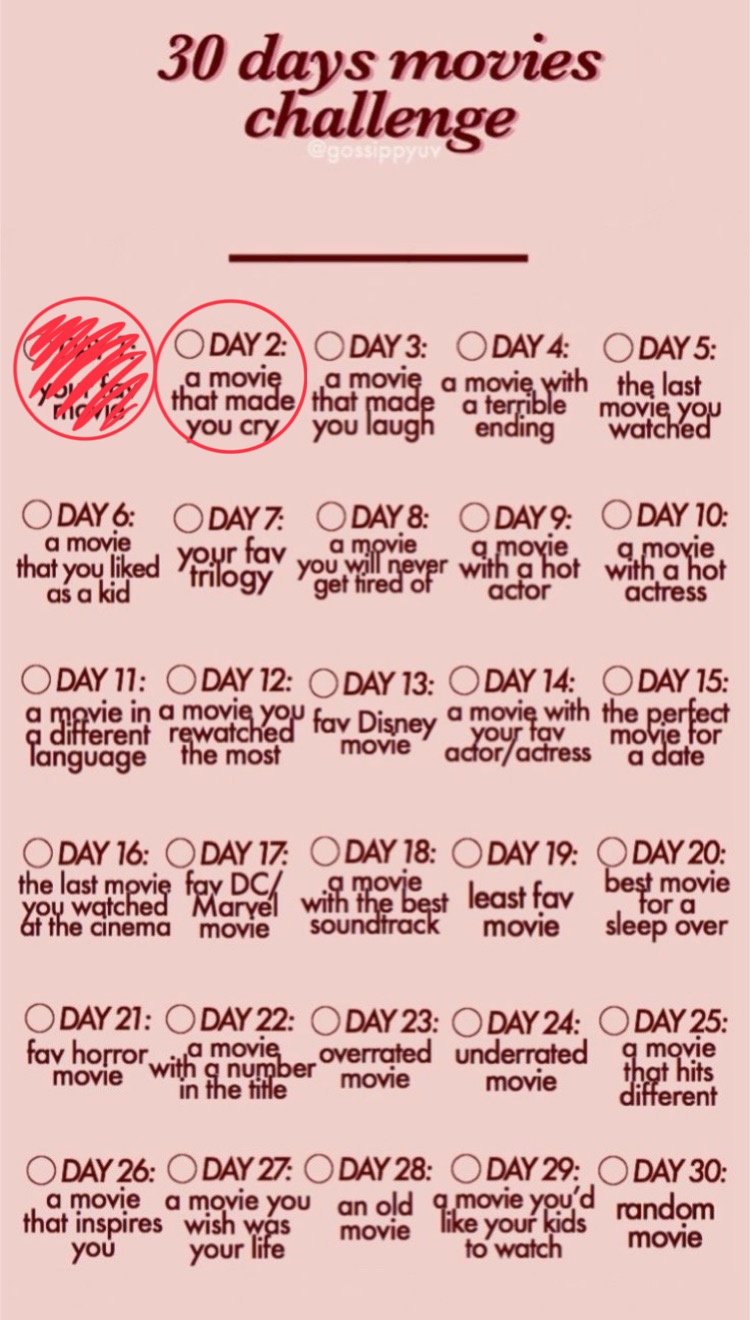 30 day movie challenge,day 2 | HoYoLAB