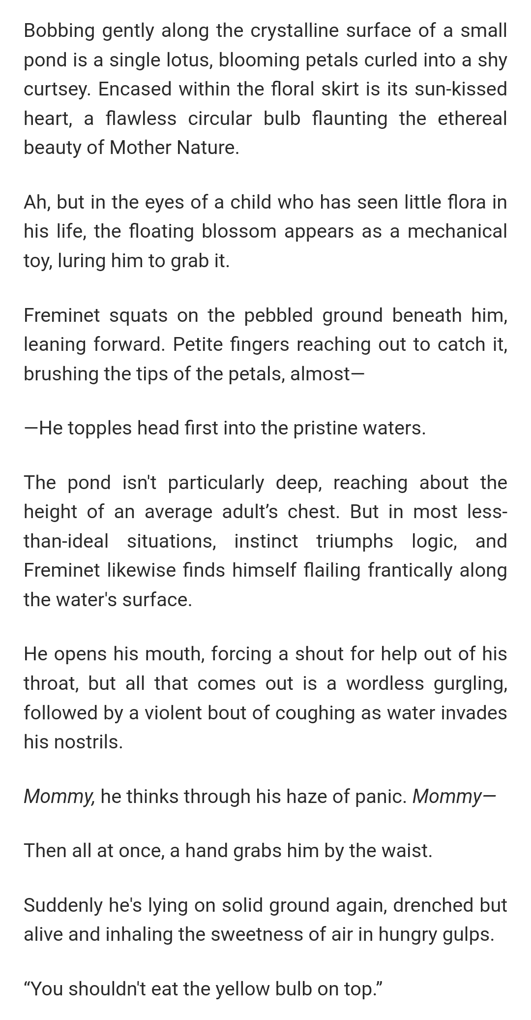Snippets from my fic "deep sea boy" Genshin Impact | HoYoLAB