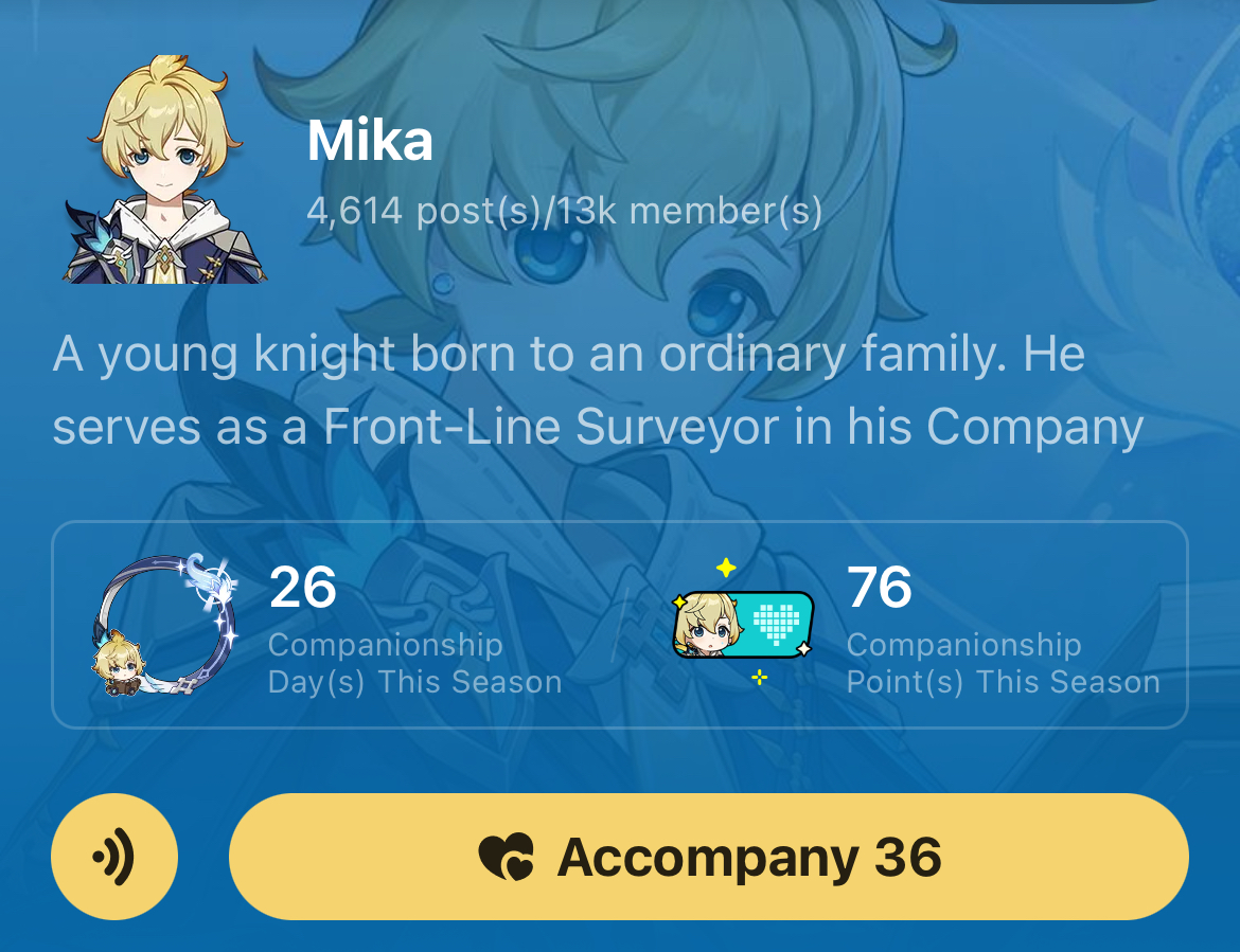 Mika day last! Genshin Impact | HoYoLAB