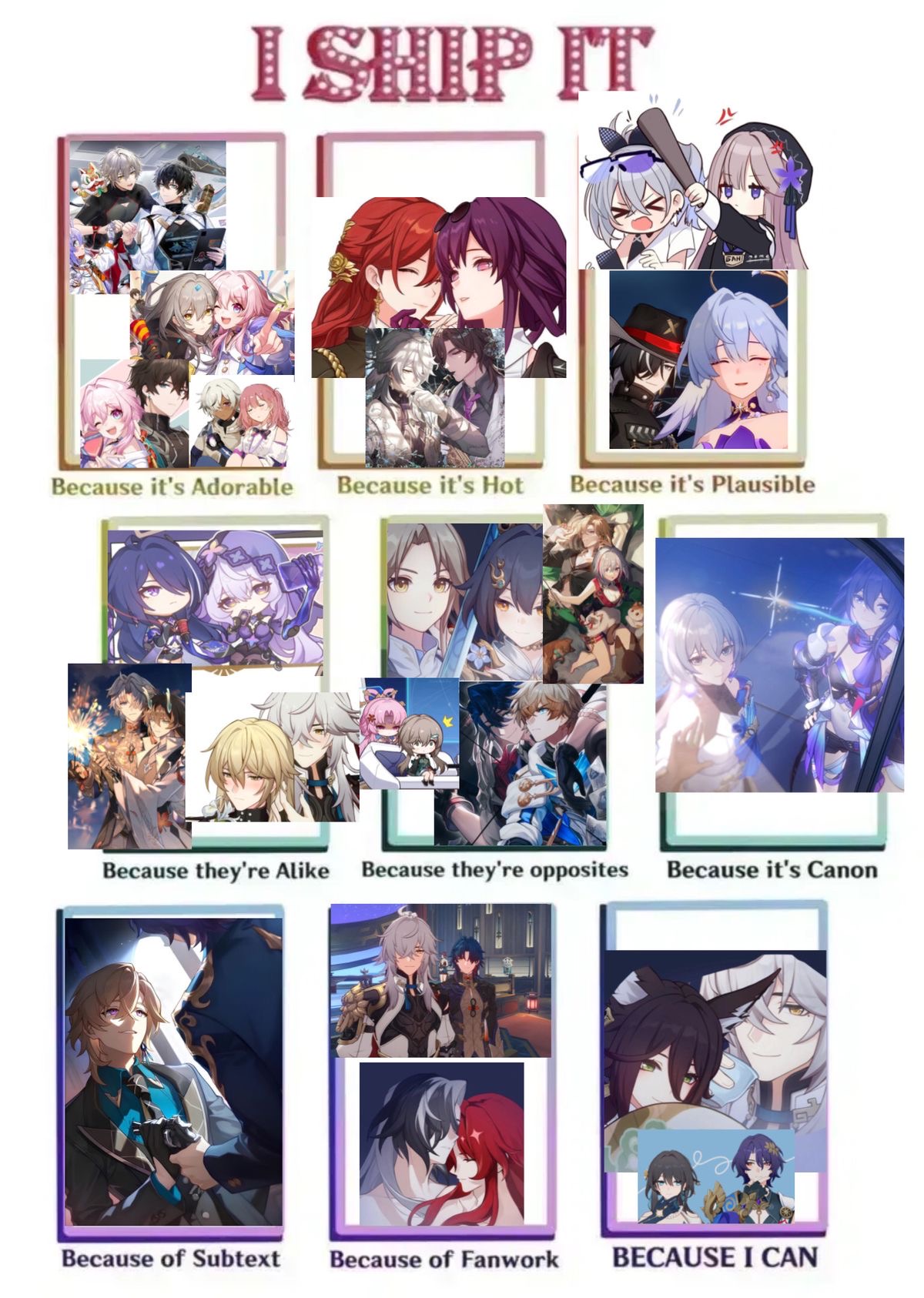 HSR ships I Do/Don't Ship Honkai: Star Rail | HoYoLAB