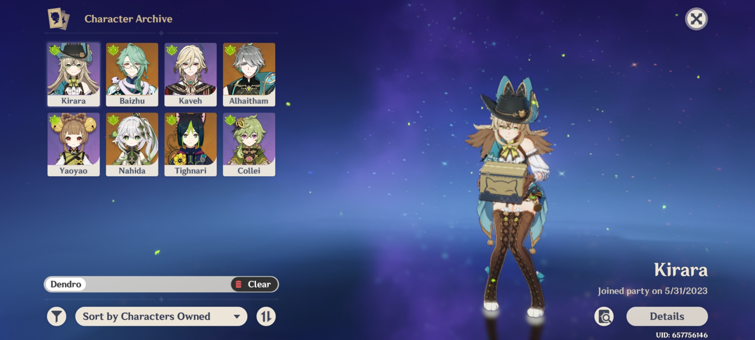 I own every dendro character after losing to tighnari on navia pulls 😭😭 ...