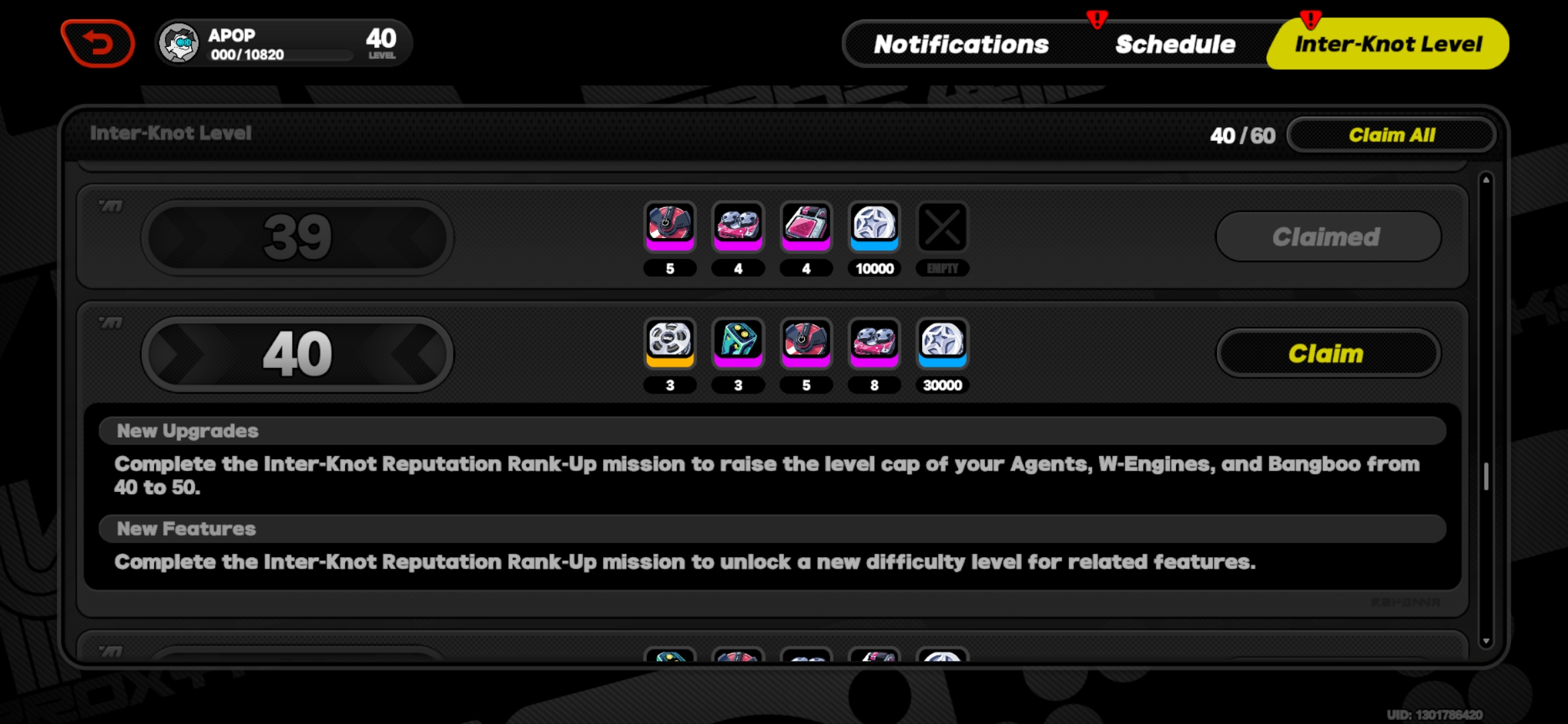 Interknot Level 40! Zenless Zone Zero | HoYoLAB